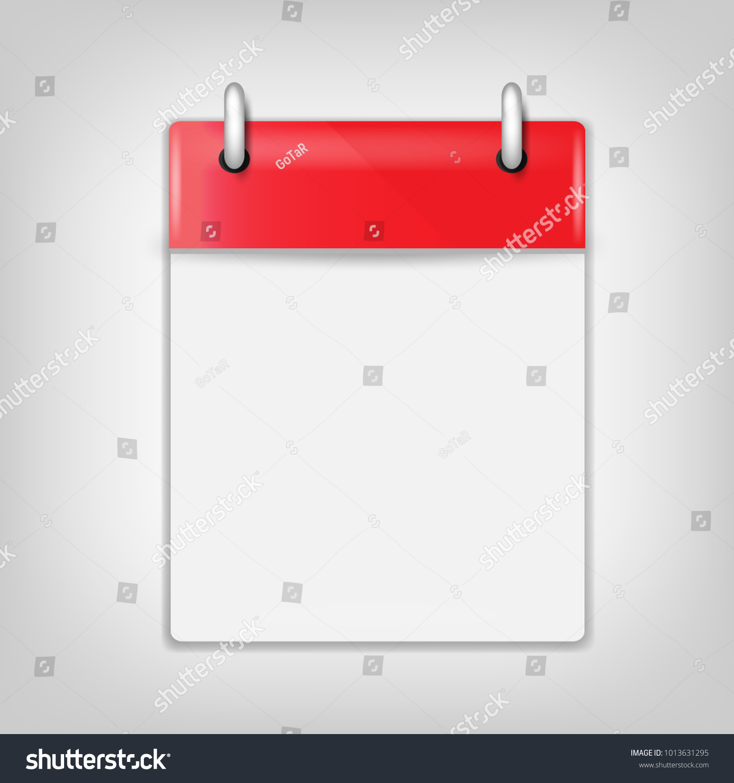 Detailed Calendar Vector Illustration Stock Vector (Royalty Free ...