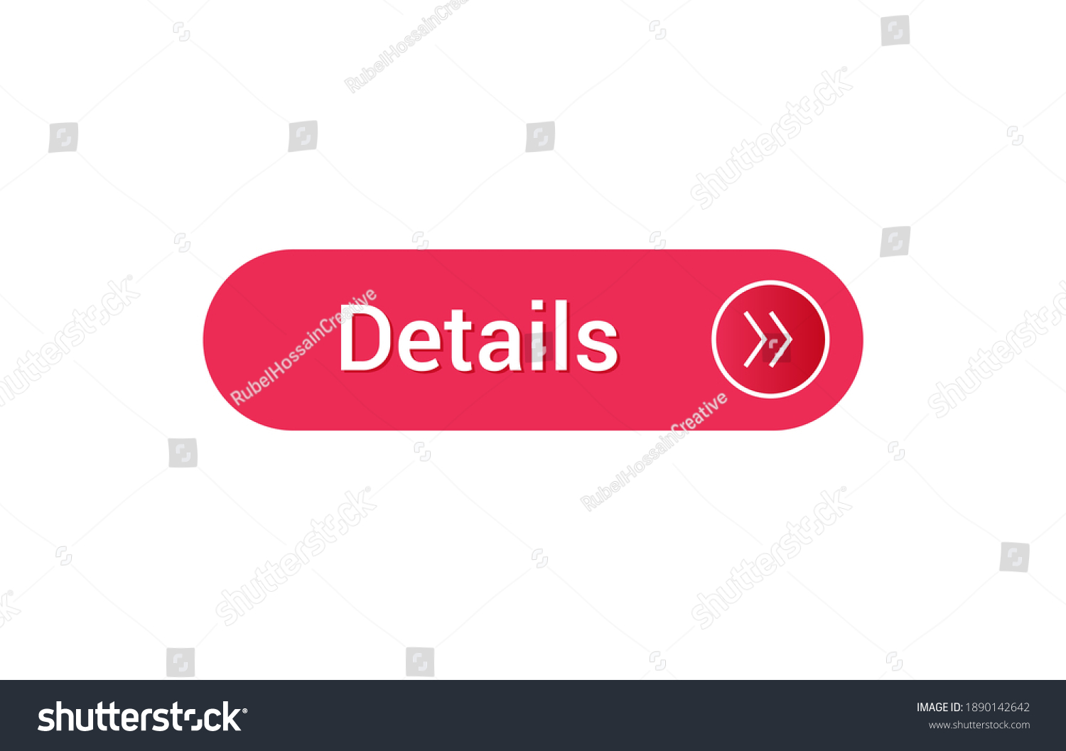 Details Button Details Icon Web Stock Vector (Royalty Free) 1890142642