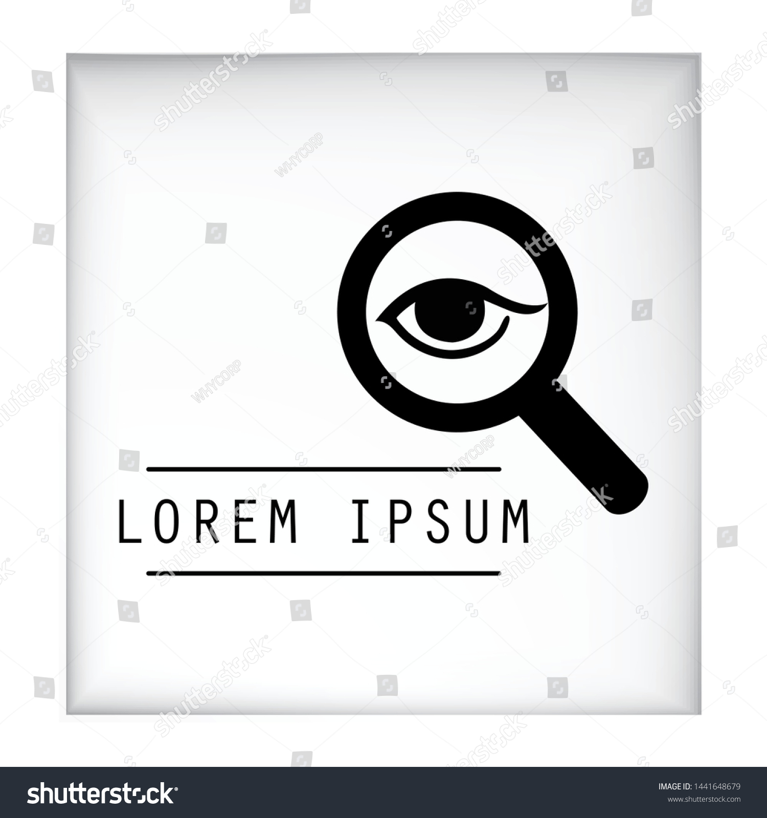 Detective Agent Lens Eye Vector Stock Vector (Royalty Free) 1441648679 ...