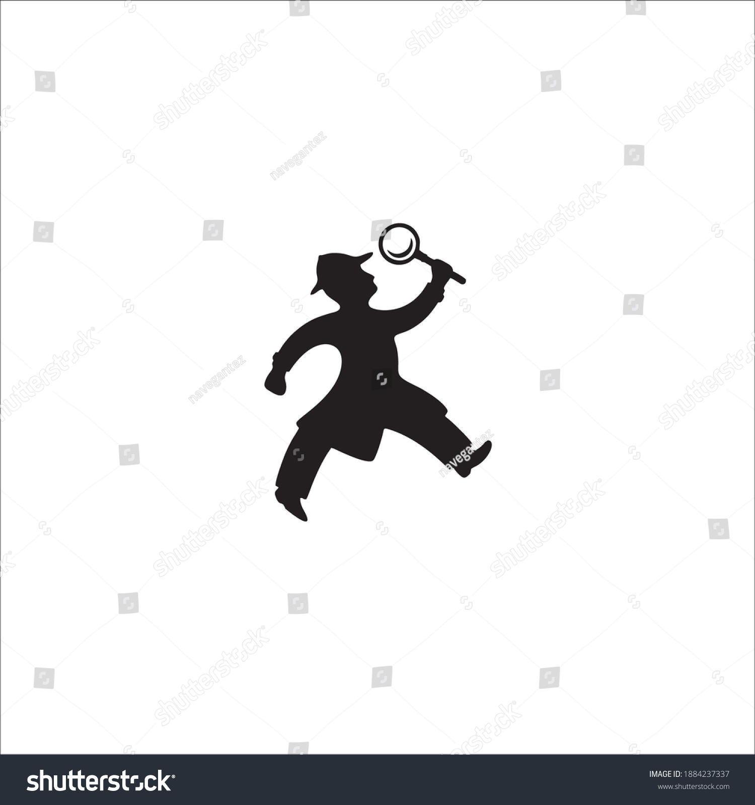 Detective Symbol Logo Vector Illustration Stock Vector (Royalty Free ...