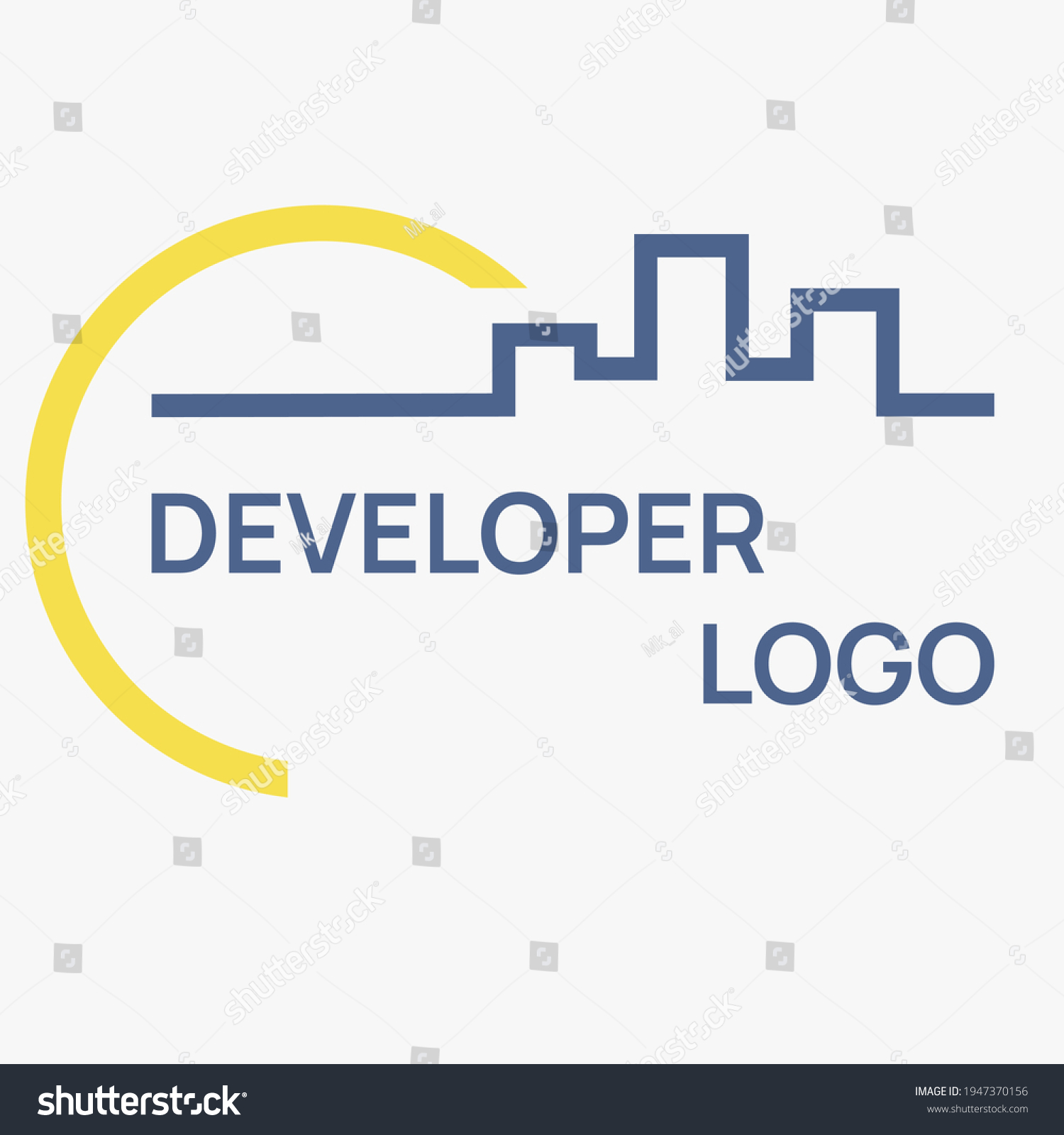 Developer Vector Logo Building Icon Property Stock Vector (Royalty Free ...