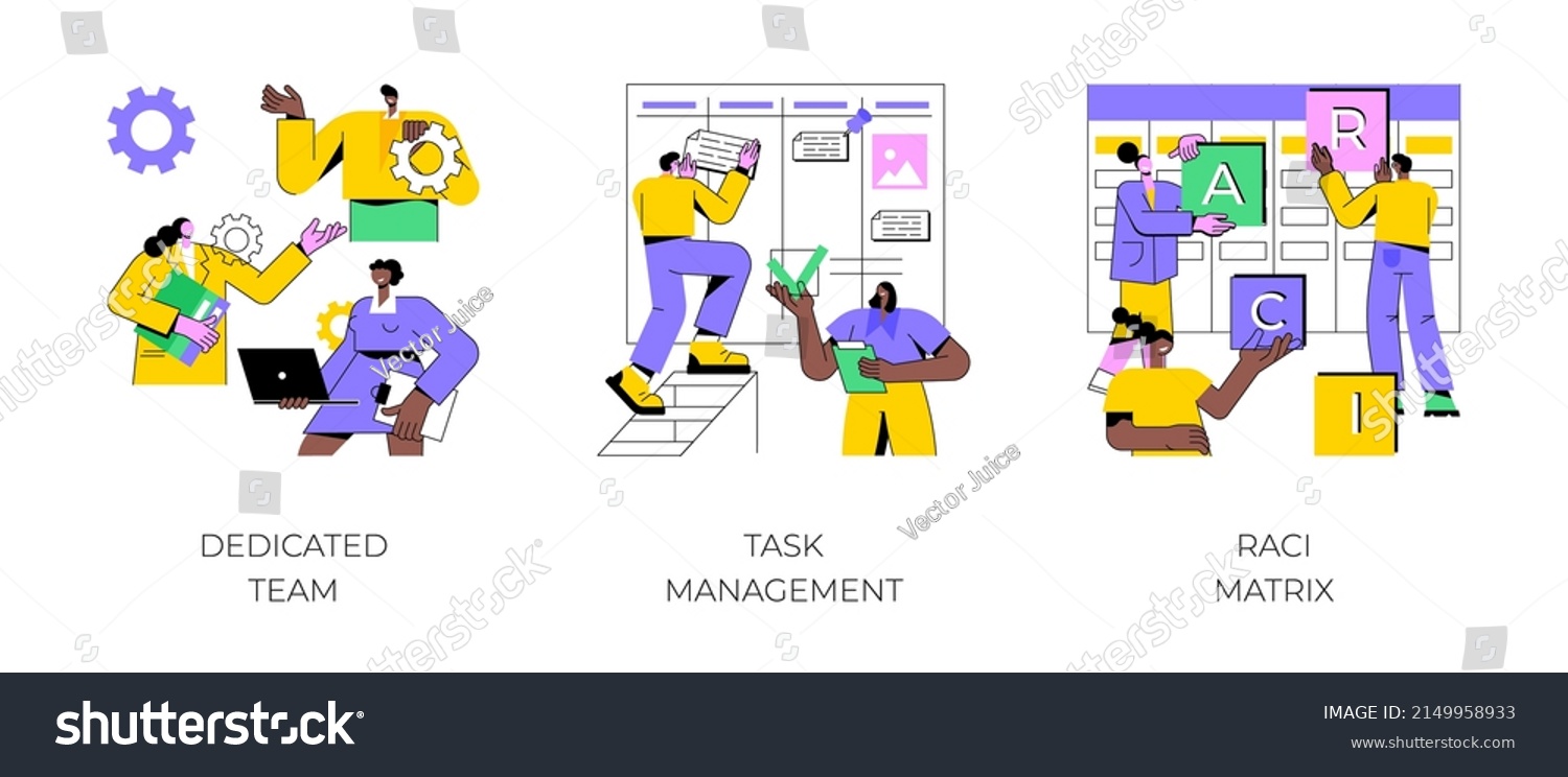 Developers Team Management Abstract Concept Vector Stock Vector ...