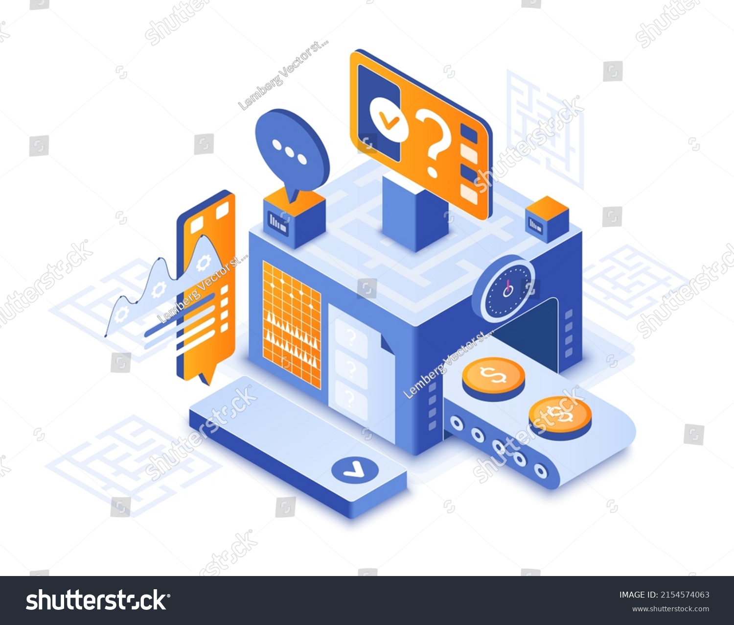 Developing Business Solutions Strategy Application Helpful Stock Vector ...