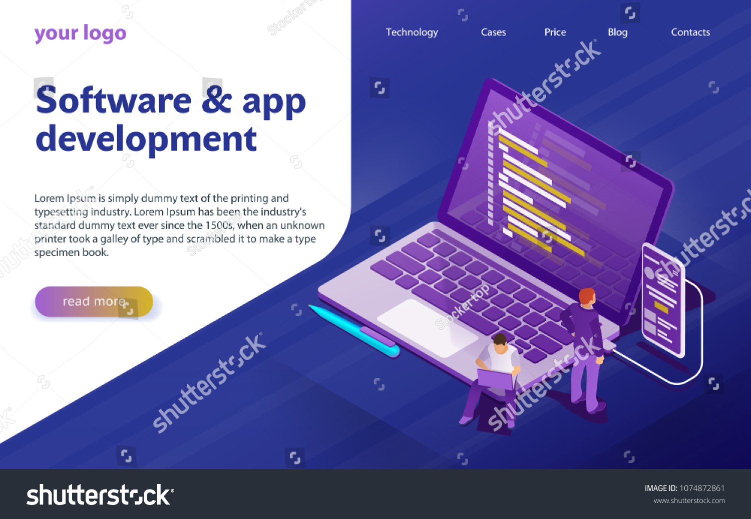 Software launch landing page : 150 images, photos et images ...