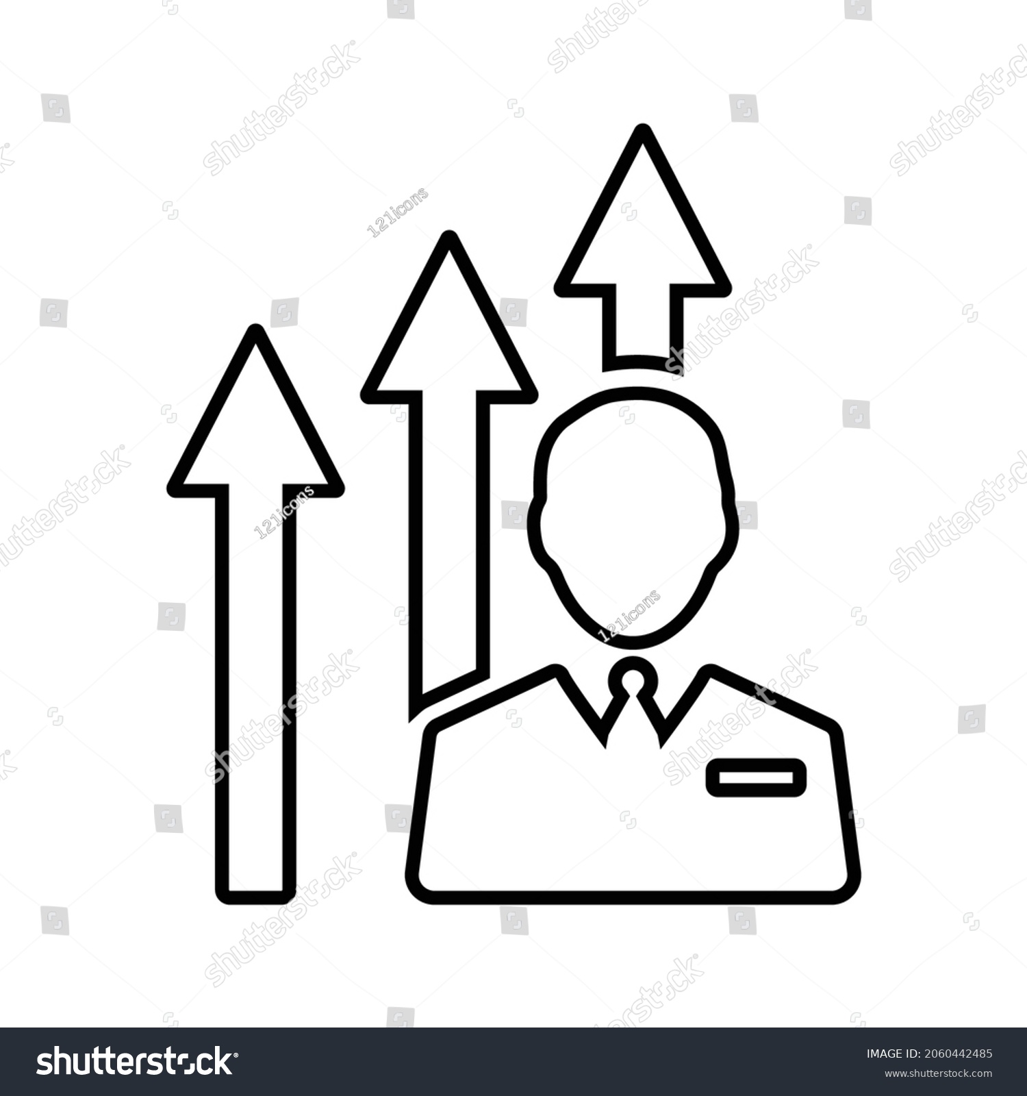 Development Personal Growth Line Icon Outline Stock Vector (Royalty ... Development Personal Growth Line Icon Outline Stock Vector (Royalty ...