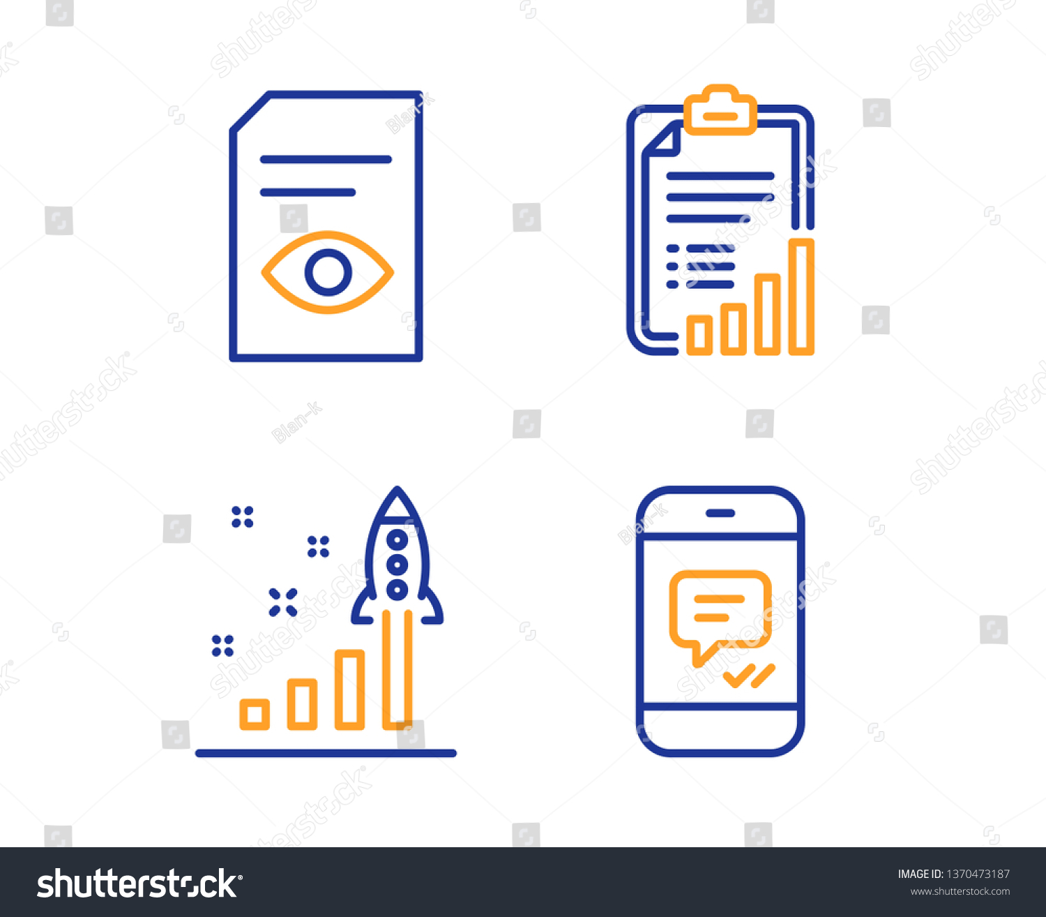 Development Plan Checklist View Document Icons: immagine vettoriale ...