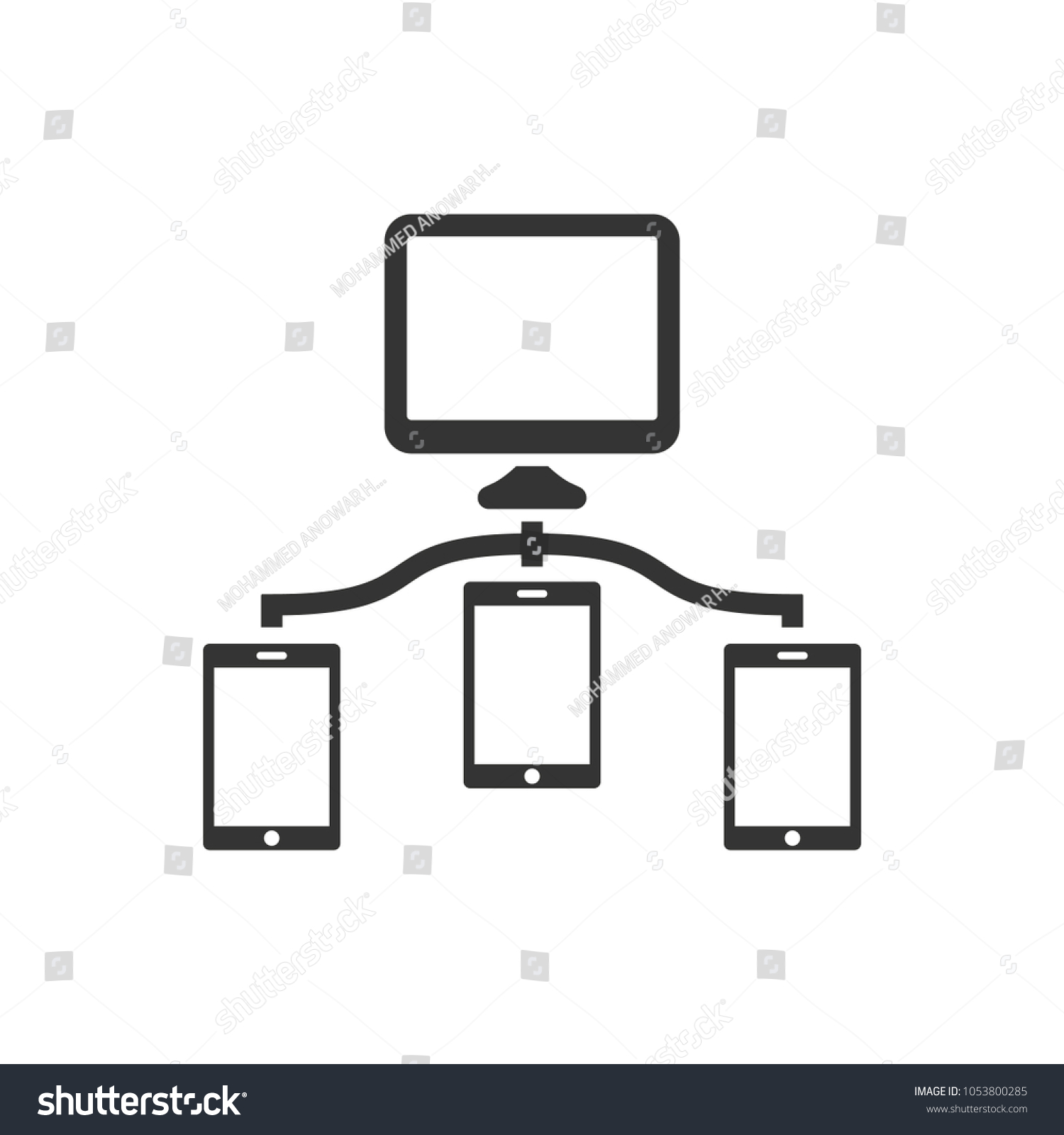 Device Hierarchy Icon Stock Vector (Royalty Free) 1053800285 | Shutterstock