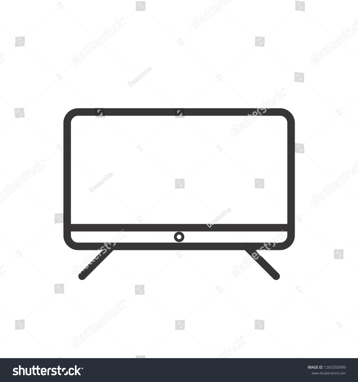 Device Line Icons Vector Linear Tv Stock Vector (Royalty Free ...