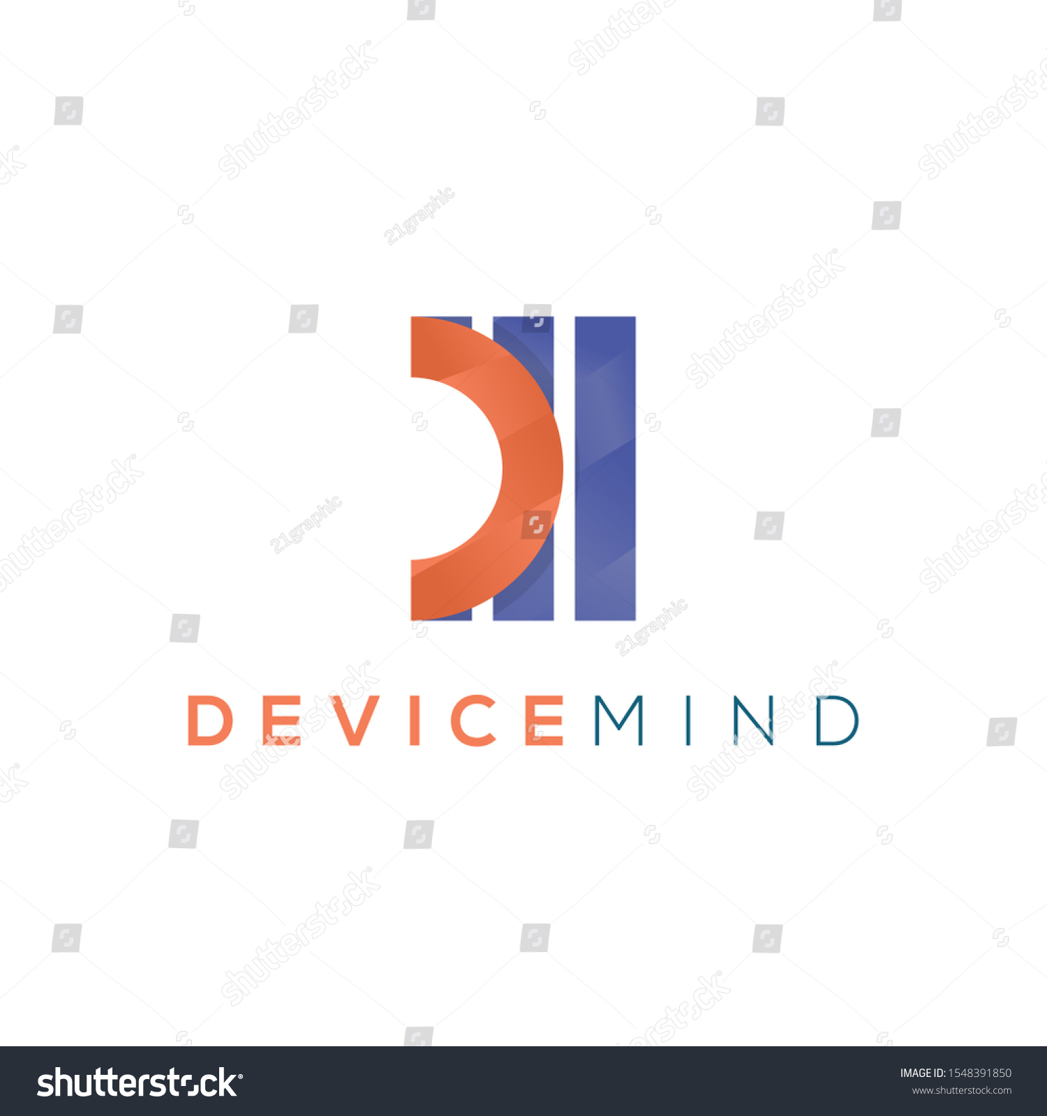 Device Mind Logo Design Modern Business Stock Vector (Royalty Free ...