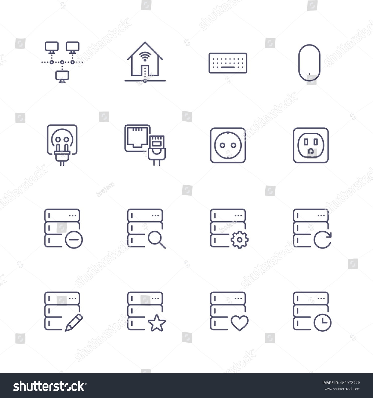 Devices Icons เวกเตอร์สต็อก 464078726 - Shutterstock