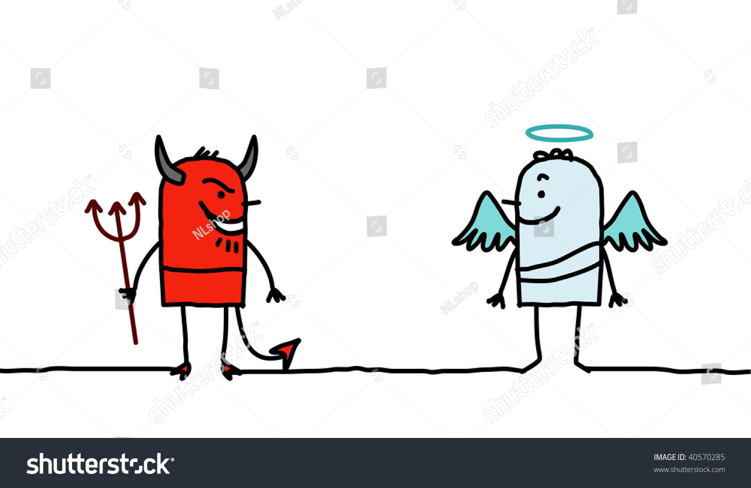 1,315 Devil angel sketch Images, Stock Photos & Vectors | Shutterstock