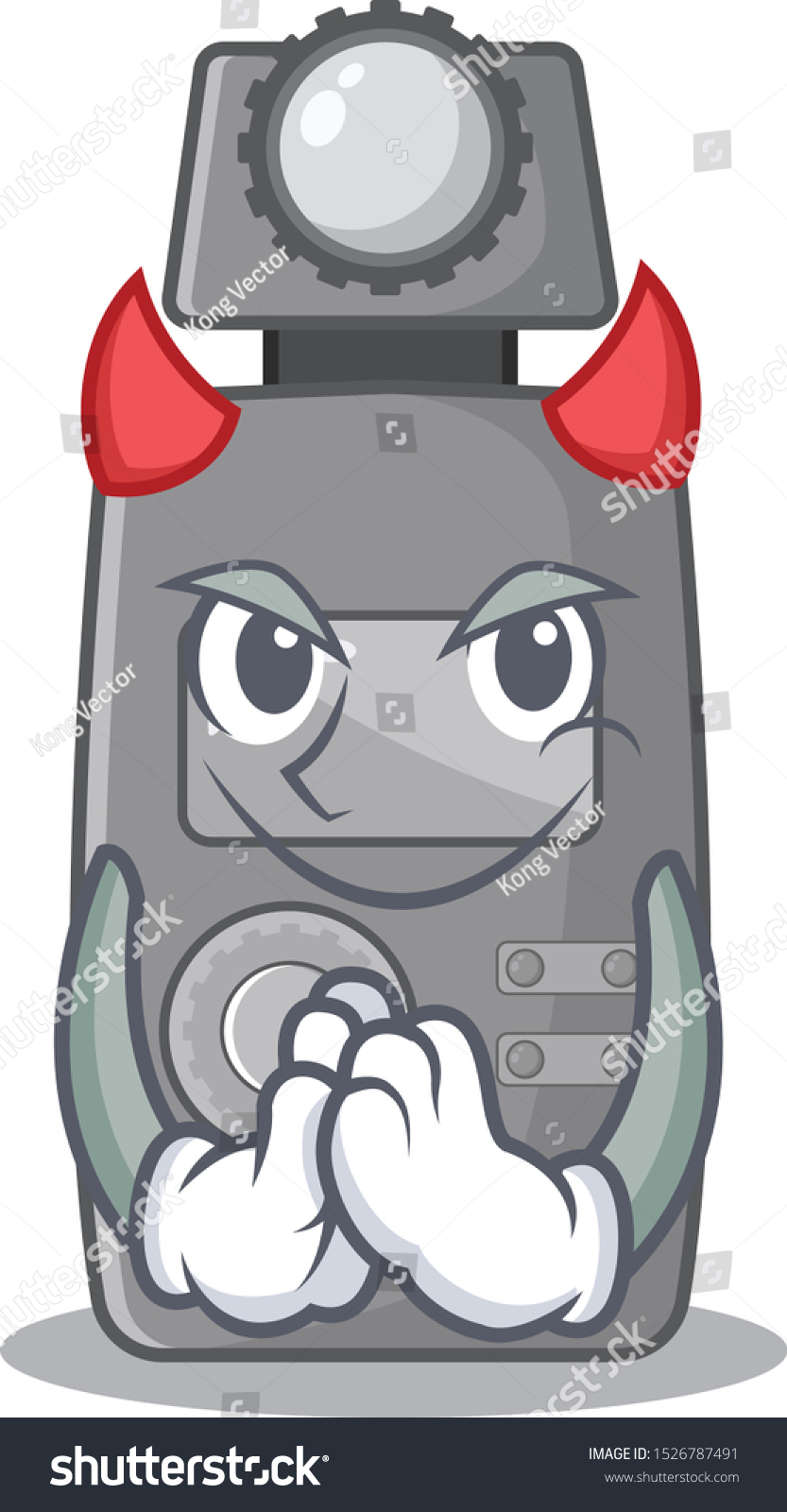 Devil Light Meter On Cartoon Table Stock Vector (Royalty Free) 1526787491