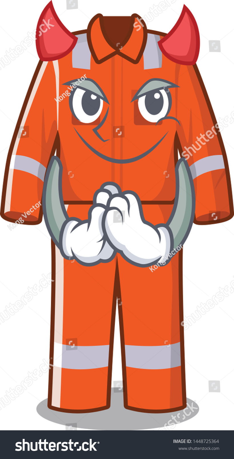 Devil Work Overalls Placed Cartoon Lockers Stock Vector (Royalty Free ...