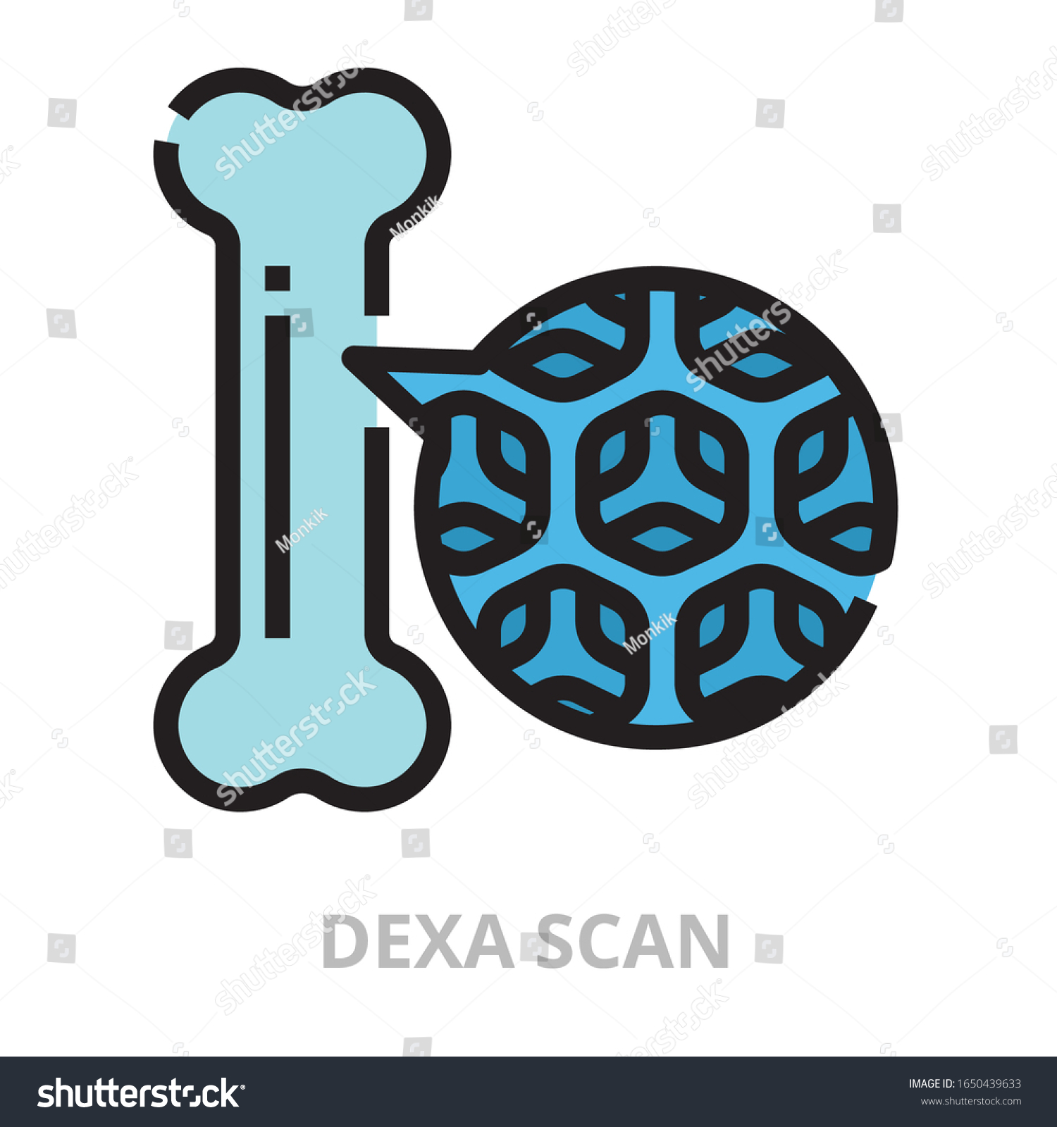 Dexa Icon Website Application Printing Document Stock Vector (Royalty ...