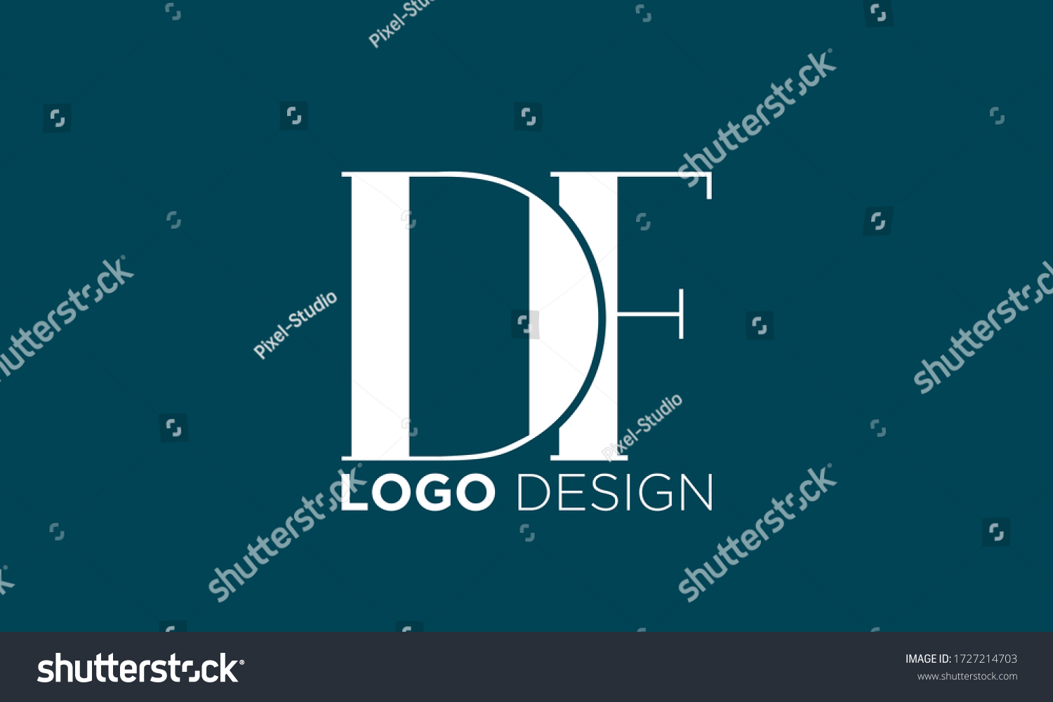 Df Letter Logo Design Template Stock Vector (Royalty Free) 1727214703 ...