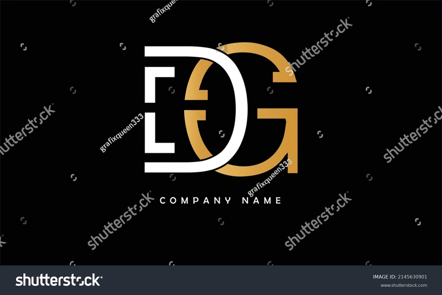 Dg Gd Alphabets Letters Logo Monogram Stock Vector (Royalty Free ...