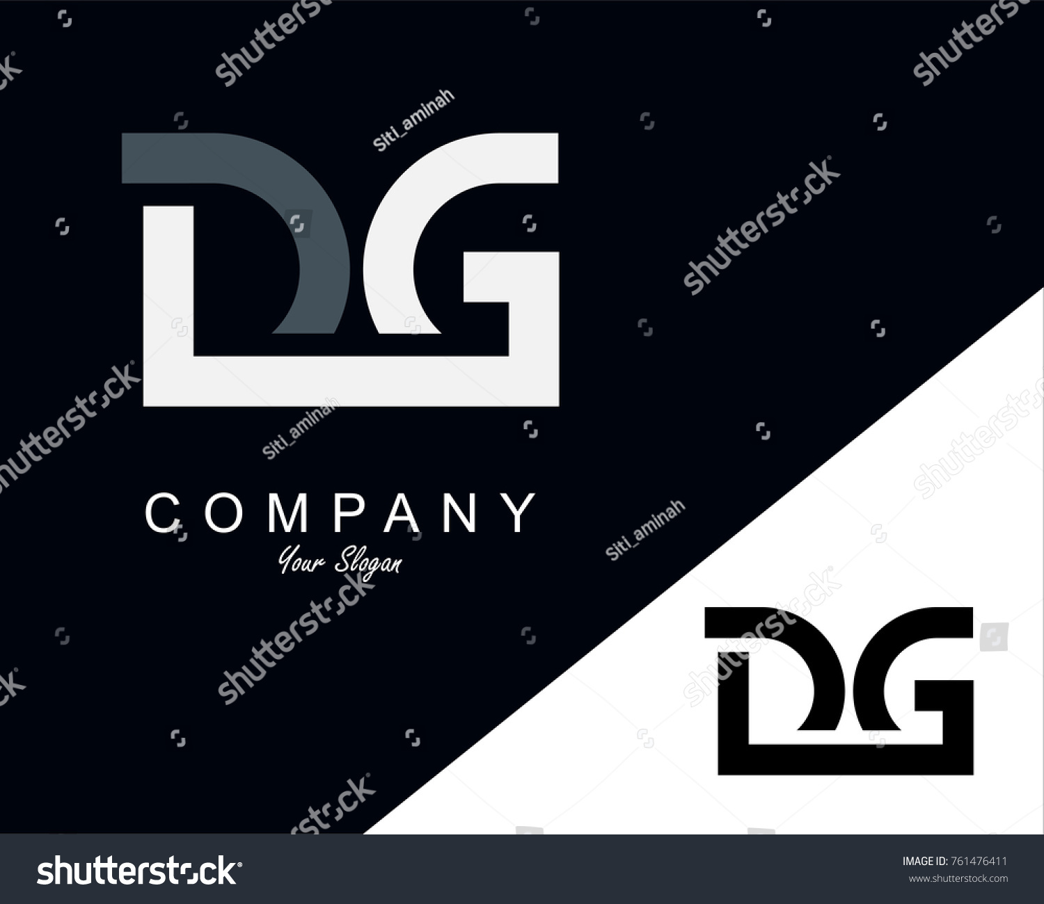 Dg Letter Logo Design Template: เวกเตอร์สต็อก (ปลอดค่าลิขสิทธิ์ ...