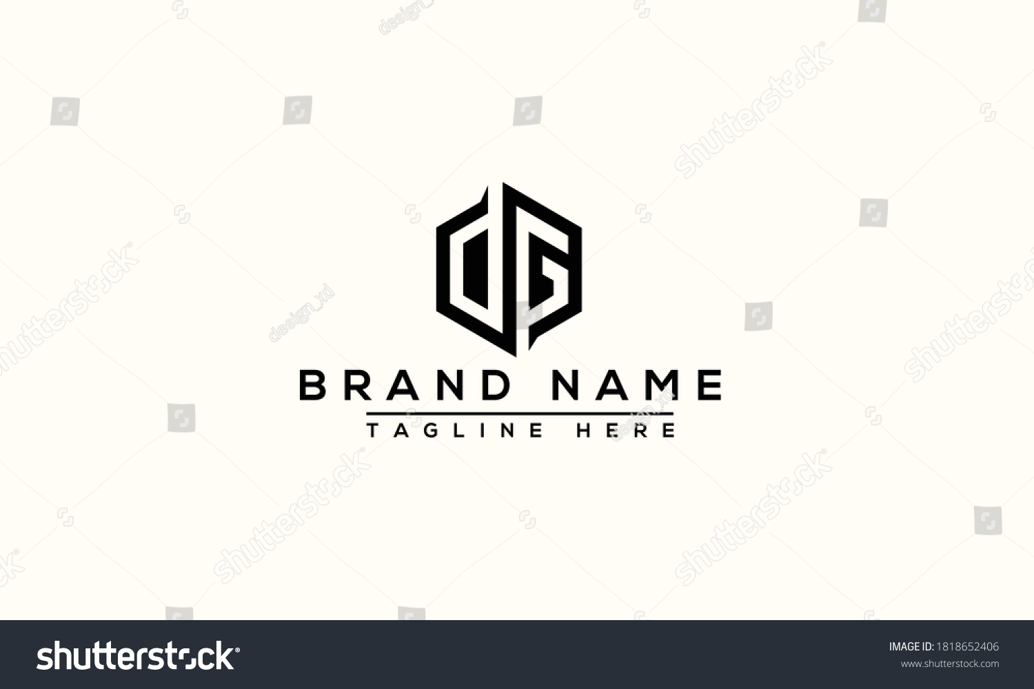 Dg Logo Design Template Vector Graphic: เวกเตอร์สต็อก (ปลอดค่าลิขสิทธิ์ ...