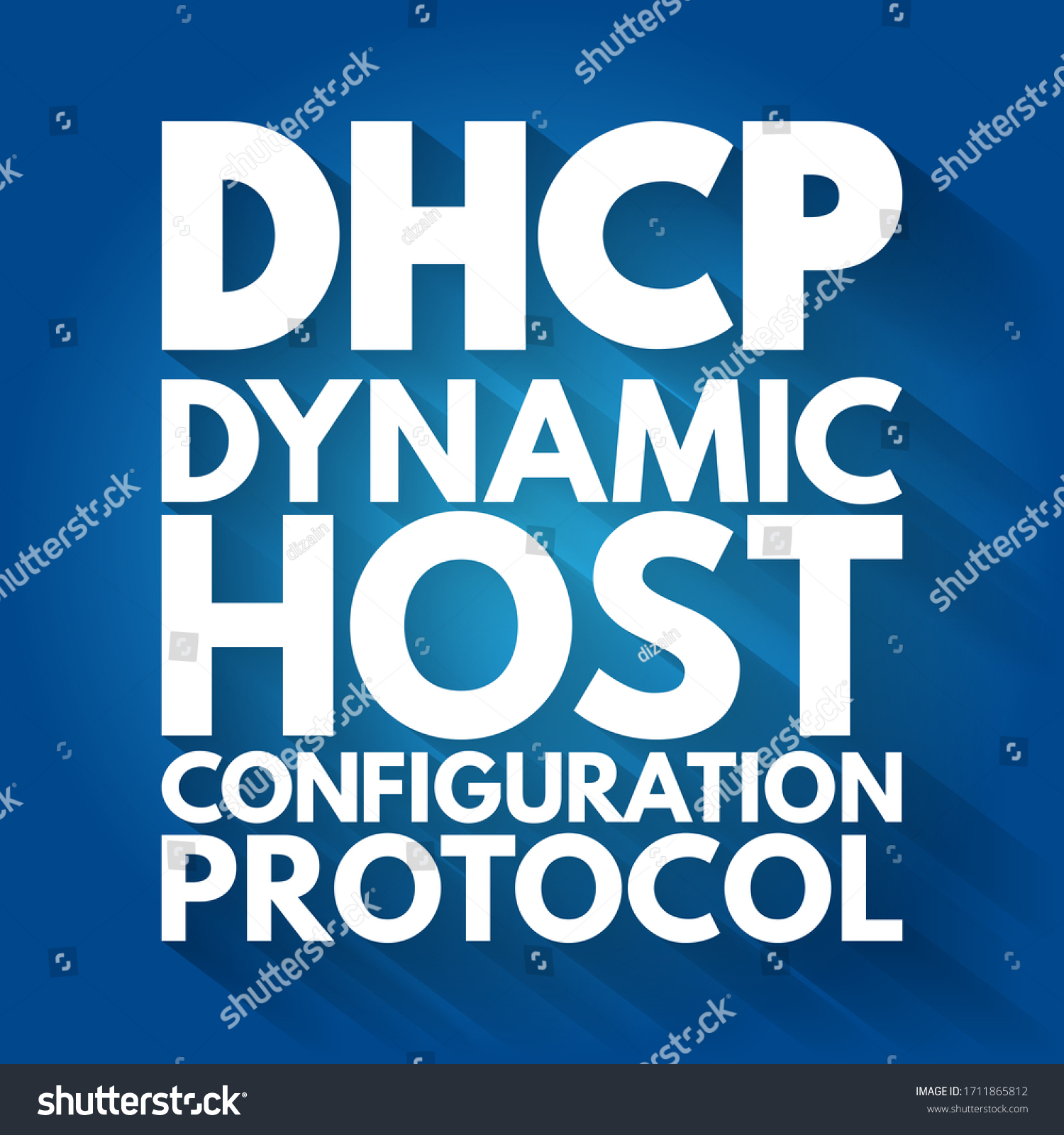 Dhcp Dynamic Host Configuration Protocol Acronym Stock Vector (Royalty ...