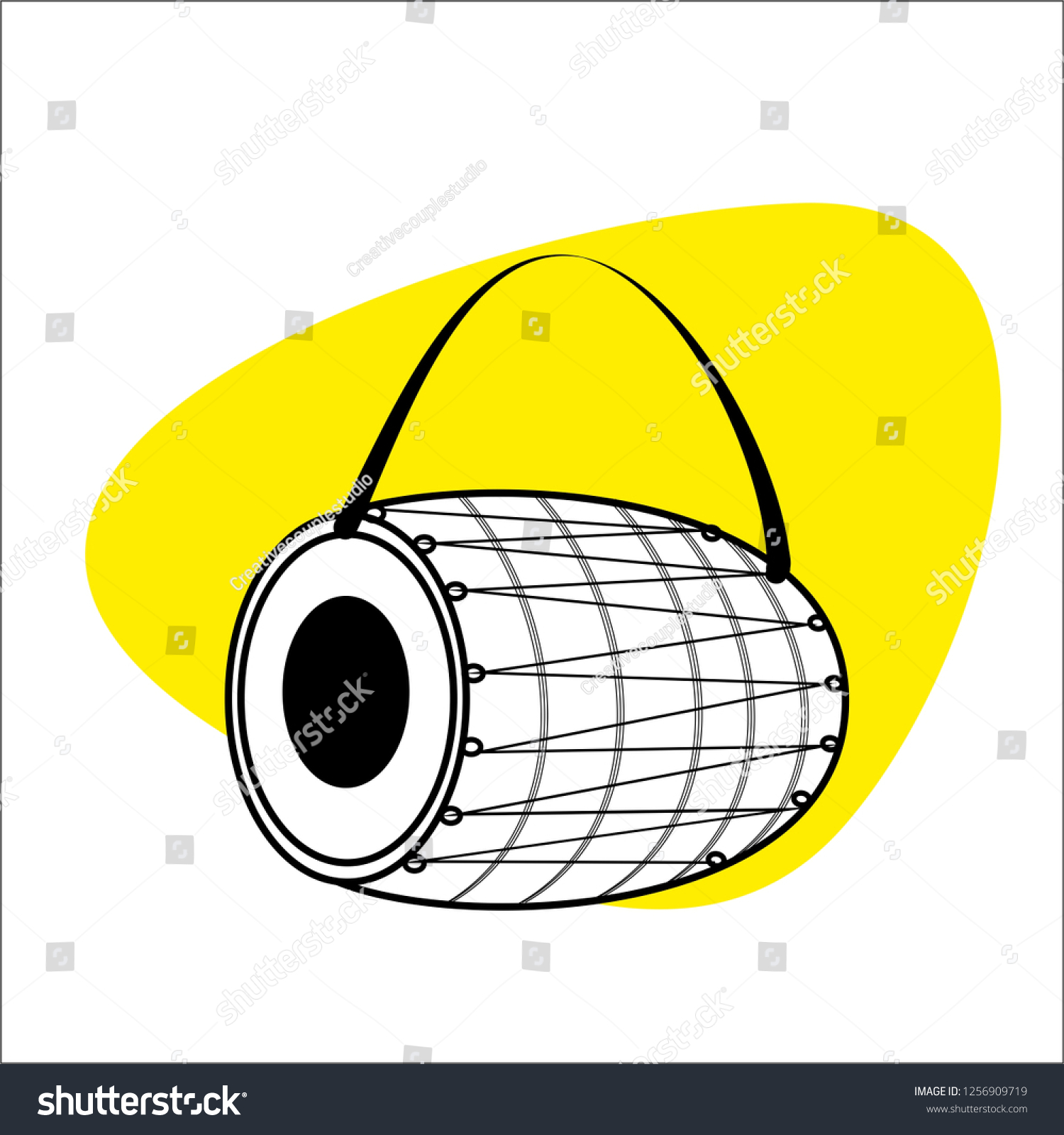 Dholak Dhol Vector Illustration: Vector có sẵn (miễn phí bản quyền ...