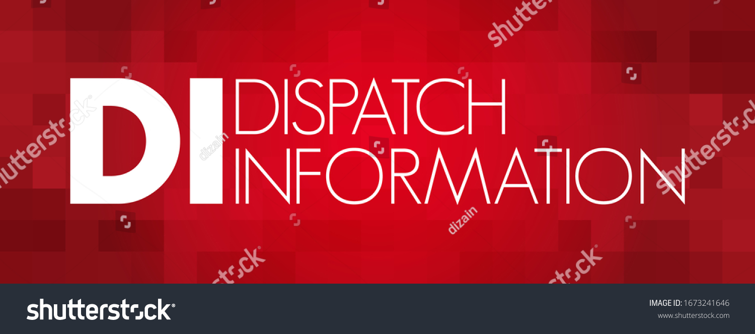 Di Dispatch Information Acronym Business Concept: เวกเตอร์สต็อก (ปลอด ...