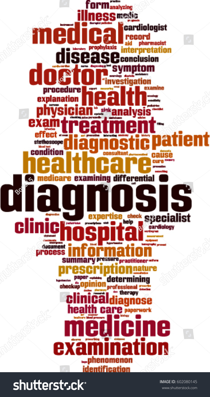 Diagnosis Word Cloud Concept Vector Illustration Stock Vector (Royalty ...