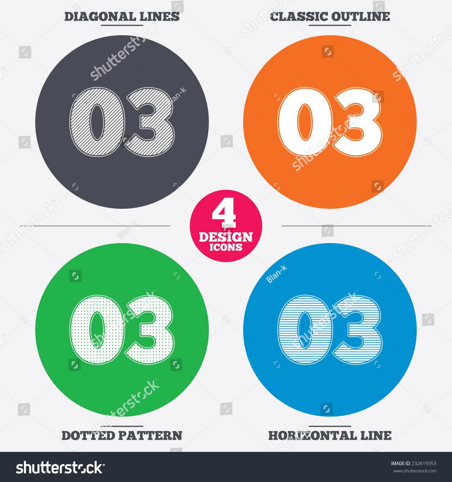 Diagonal Horizontal Lines Classic Outline Dotted: vector de stock ...