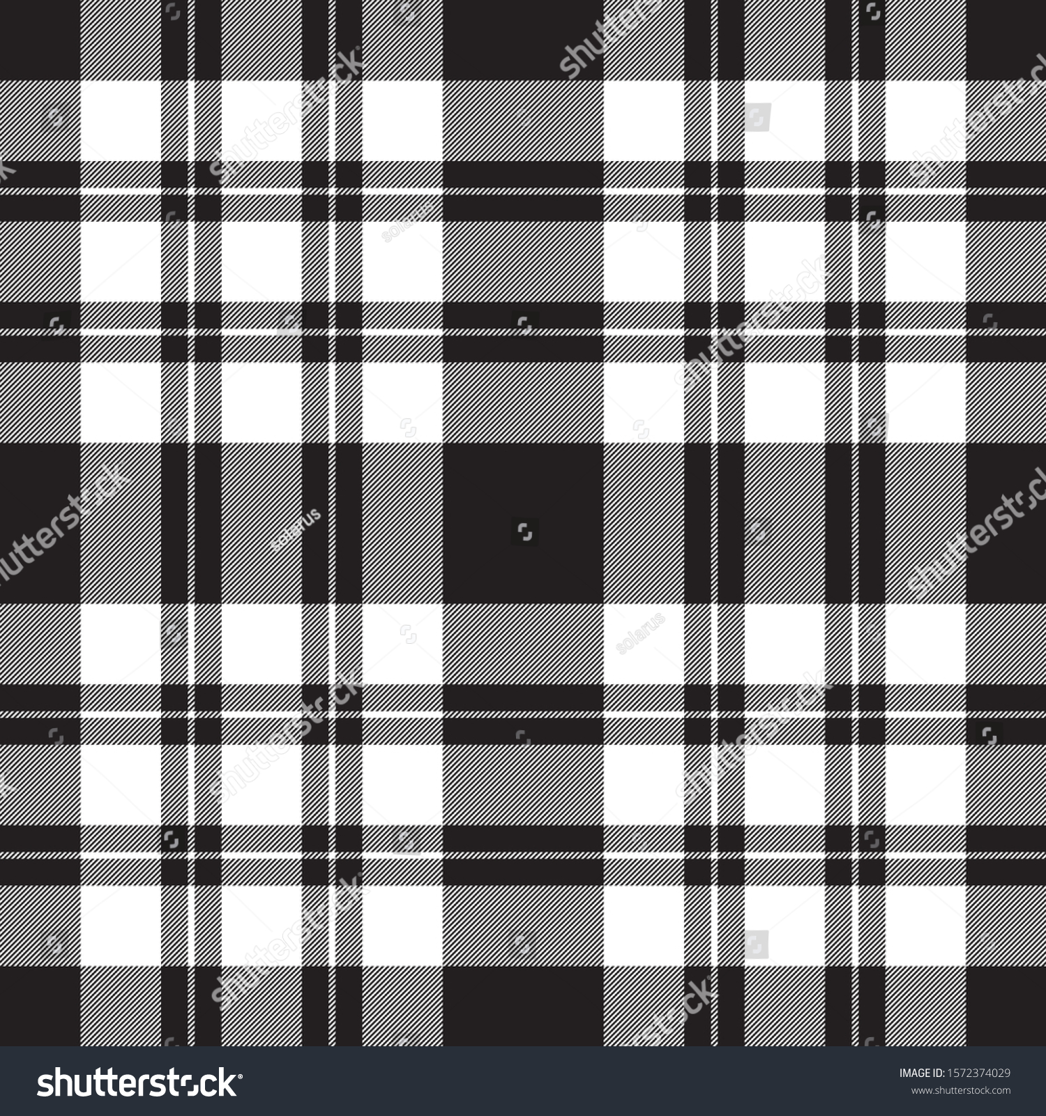 Diagonal Check Fabric Texture Seamless Black 库存矢量图（免版税）1572374029 ...