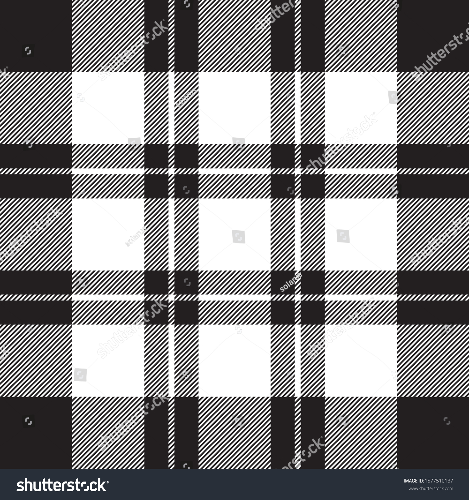 Diagonal Check Fabric Texture Seamless Black Stock-vektor (royaltyfri ...