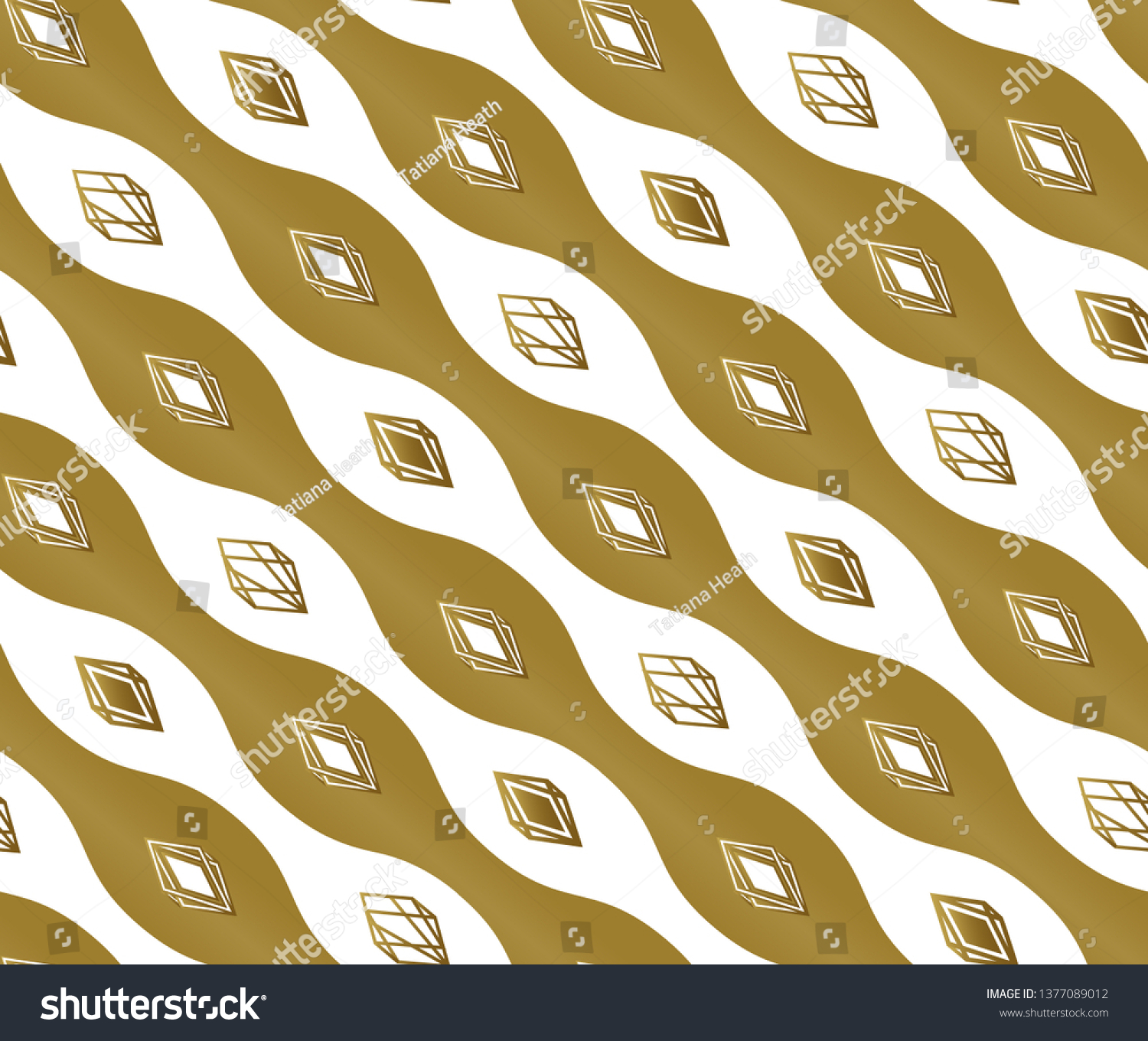 Diagonal Pattern Seamless Diagonal Wavy Lines Stock Vector (Royalty ...