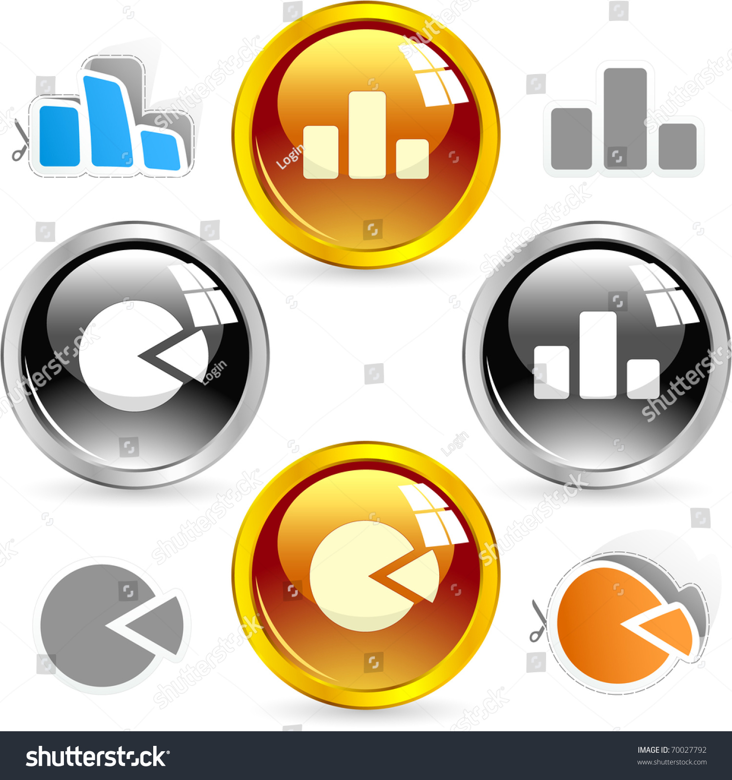 Diagram Buttons Vector Illustration Stock Vector (Royalty Free ...