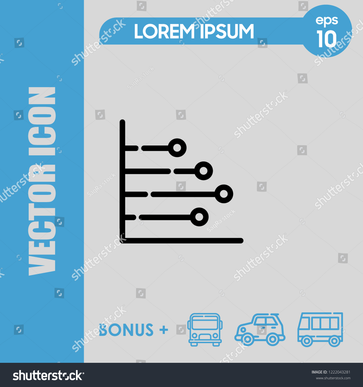 Diagram Chart Icon Vector Stock Vector (Royalty Free) 1222043281 ...