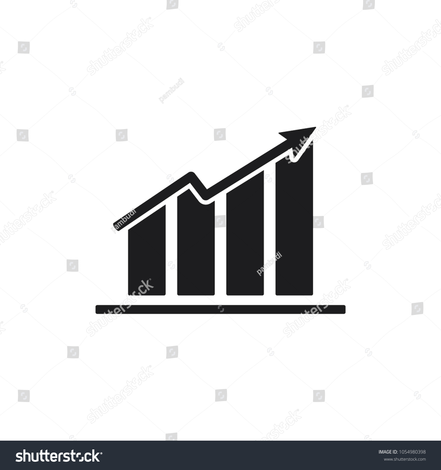 Diagram Chart Vector Icon Stock Vector (Royalty Free) 1054980398 ...