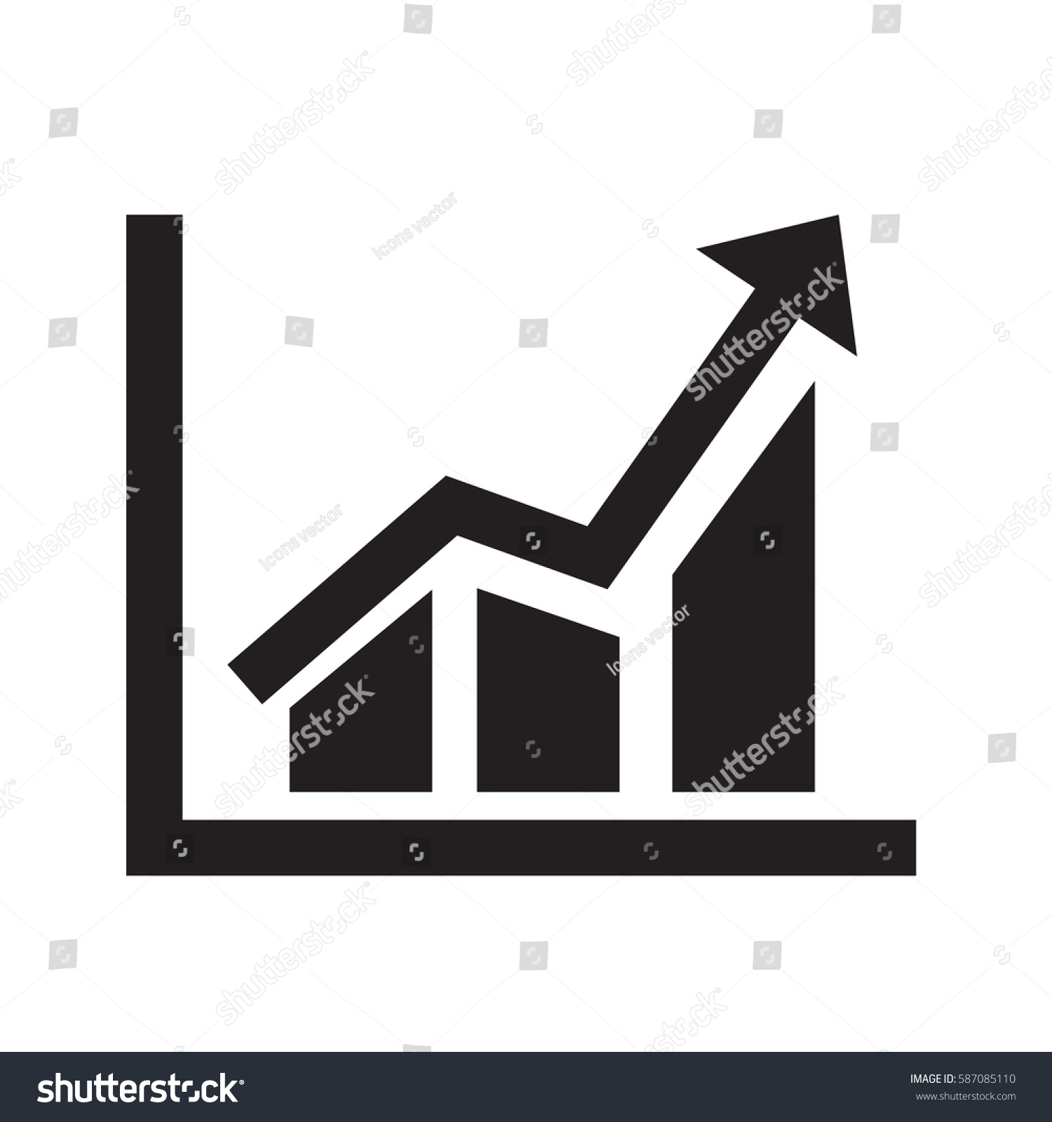Diagram Graph Icon Stock Vector (Royalty Free) 587085110
