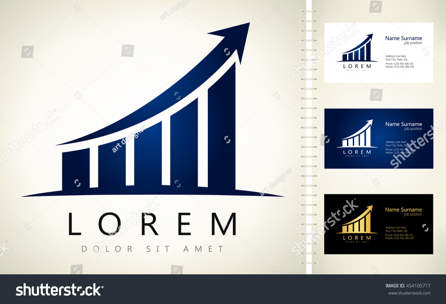 Diagram Logo Vector Stock Vector (Royalty Free) 454105717