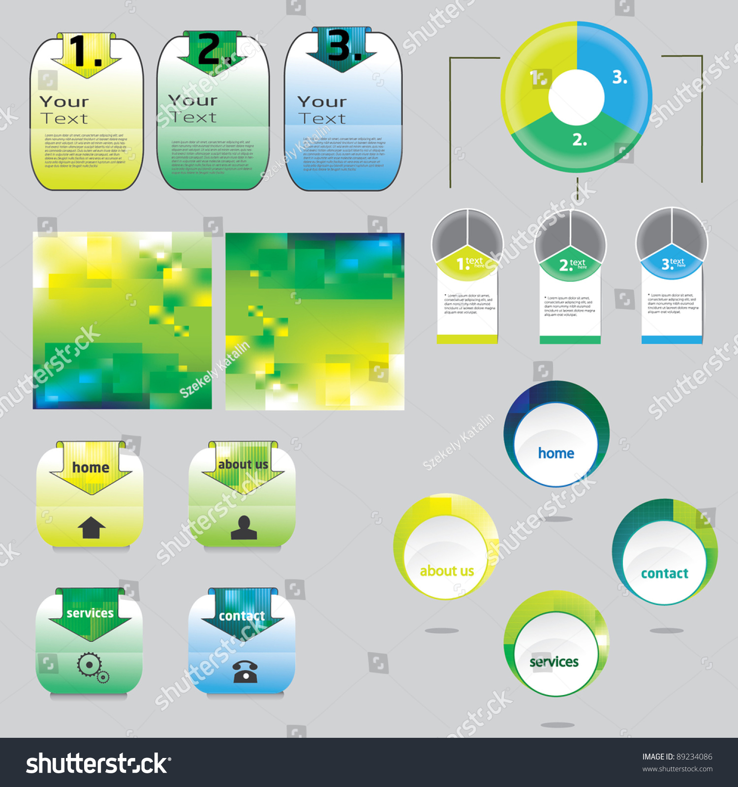 Diagram Presentation Button Icon Design Stock Vector (Royalty Free ...
