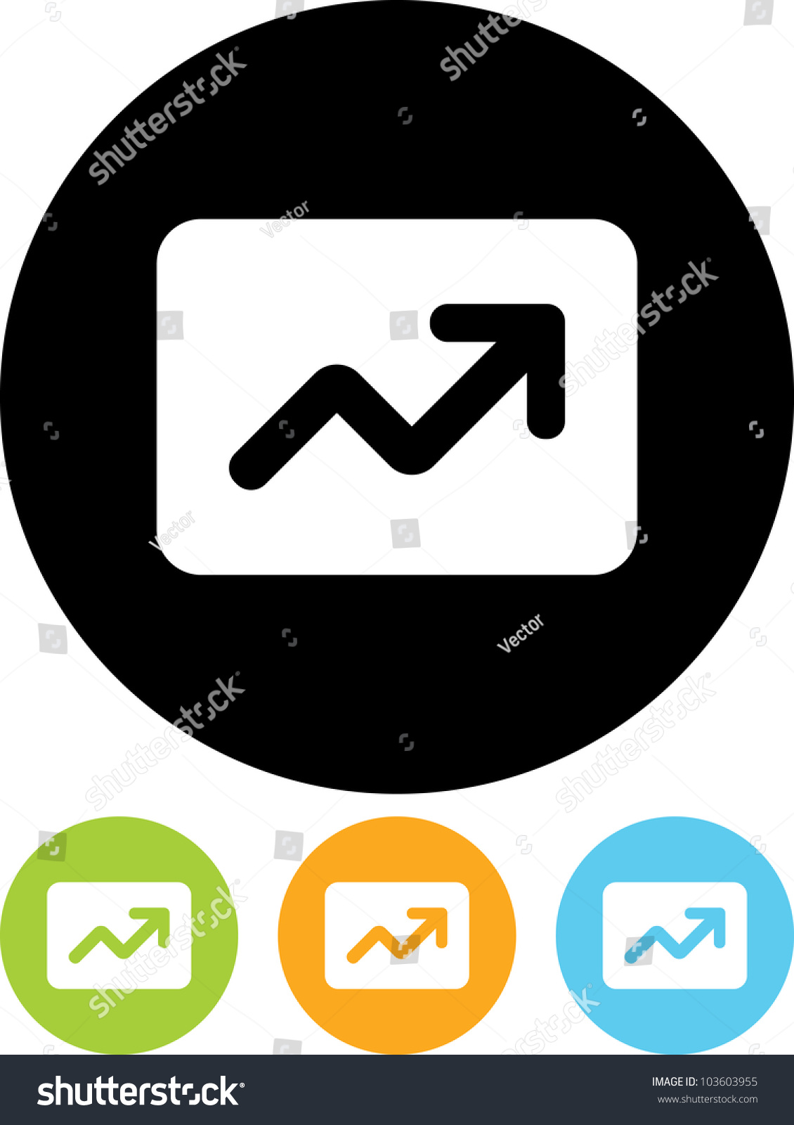 Diagram Stats Graph Vector Icon Isolated Stock Vector (Royalty Free ...