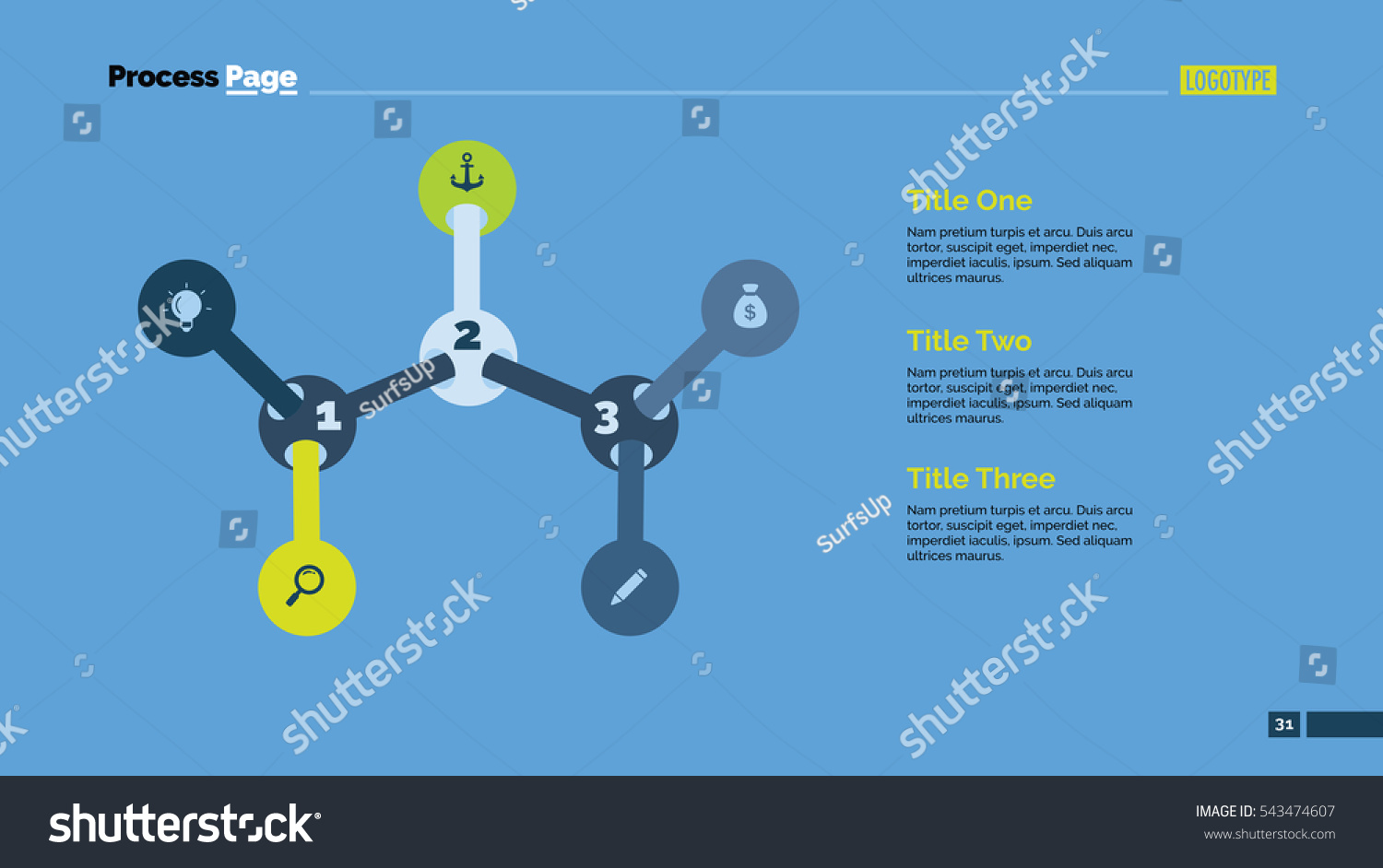 Diagram Branches Slide Template Stock Vector (Royalty Free) 543474607 ...