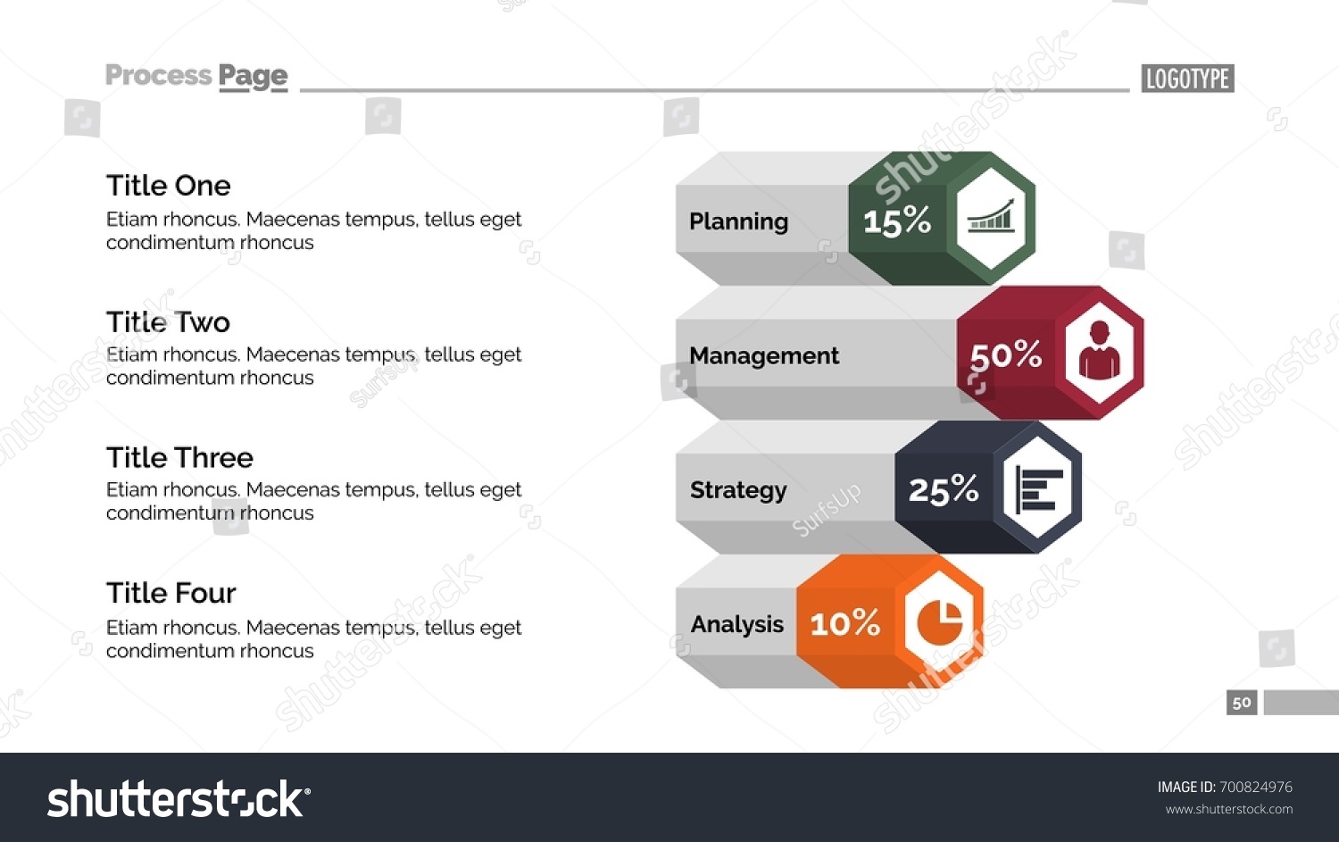 Diagram Four Options Slide Template Stock Vector (Royalty Free) 700824976