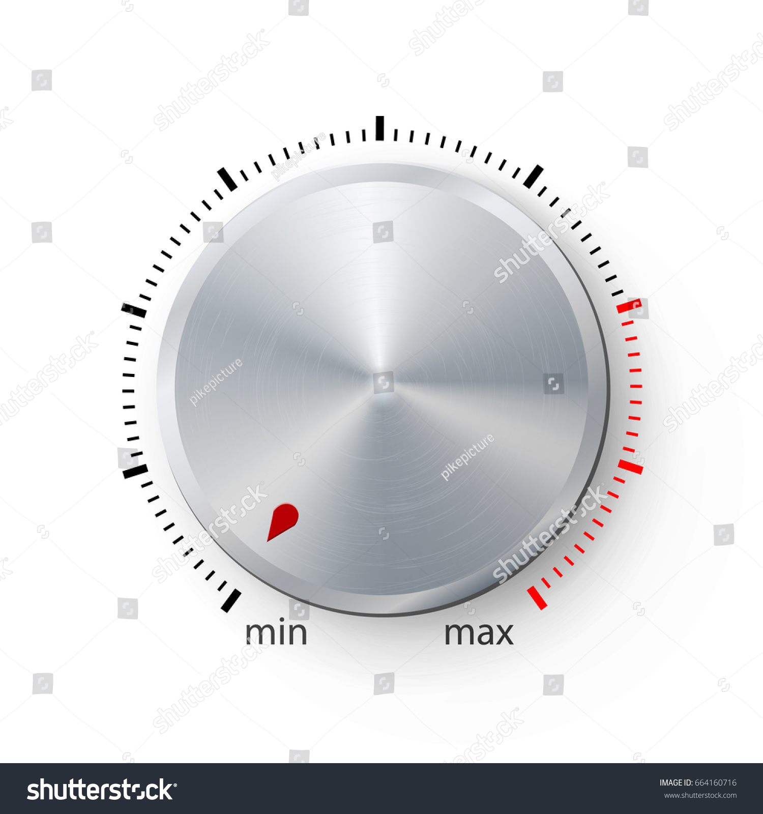 Dial Knob Global Swatches Realistic Plastic Stock Vector (Royalty Free ...