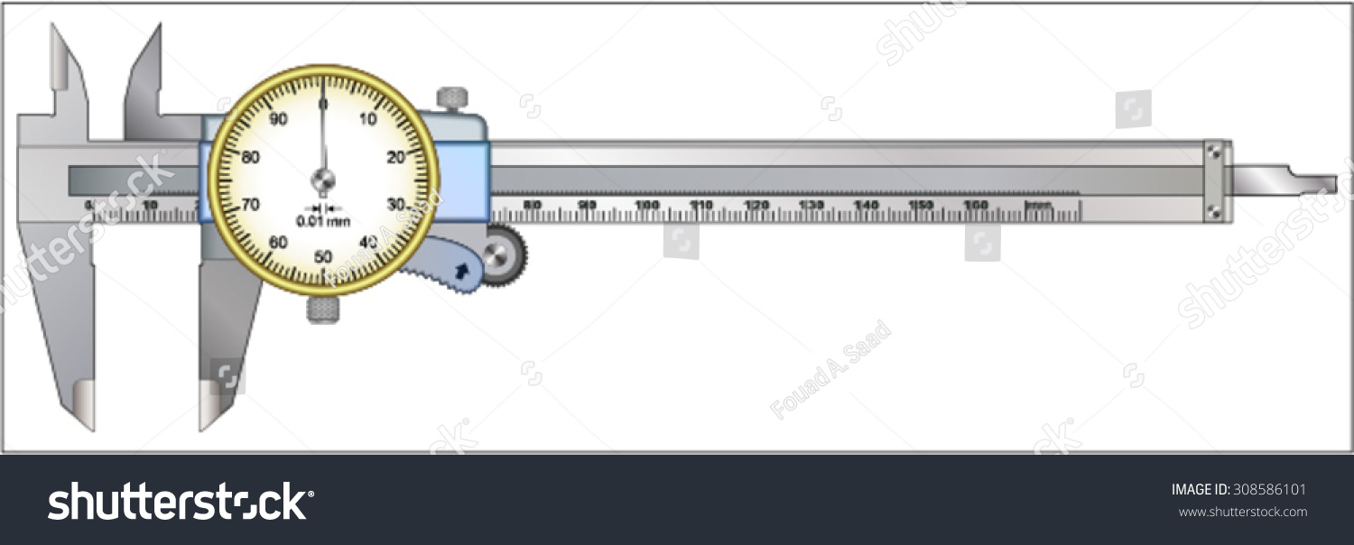 Dial Vernier Caliper Stock Vector (Royalty Free) 308586101 | Shutterstock