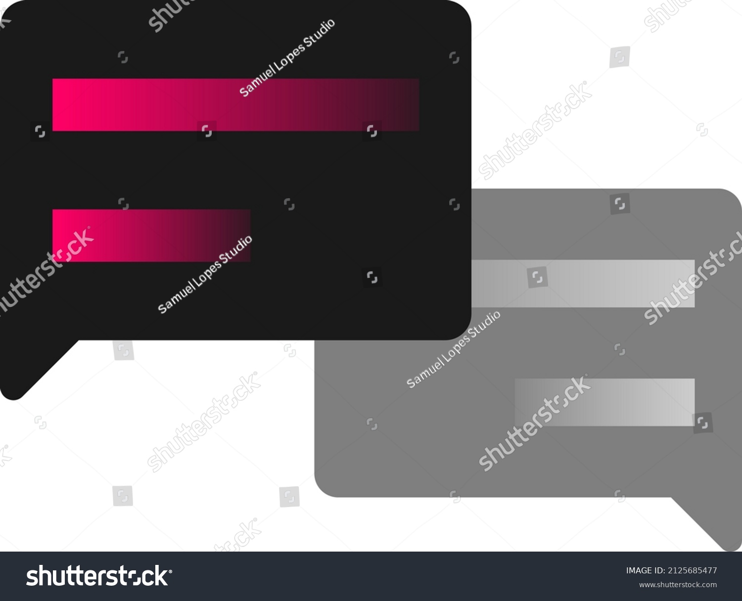 Dialog Box Icon Text Box Conversation Stock Vector (Royalty Free ...