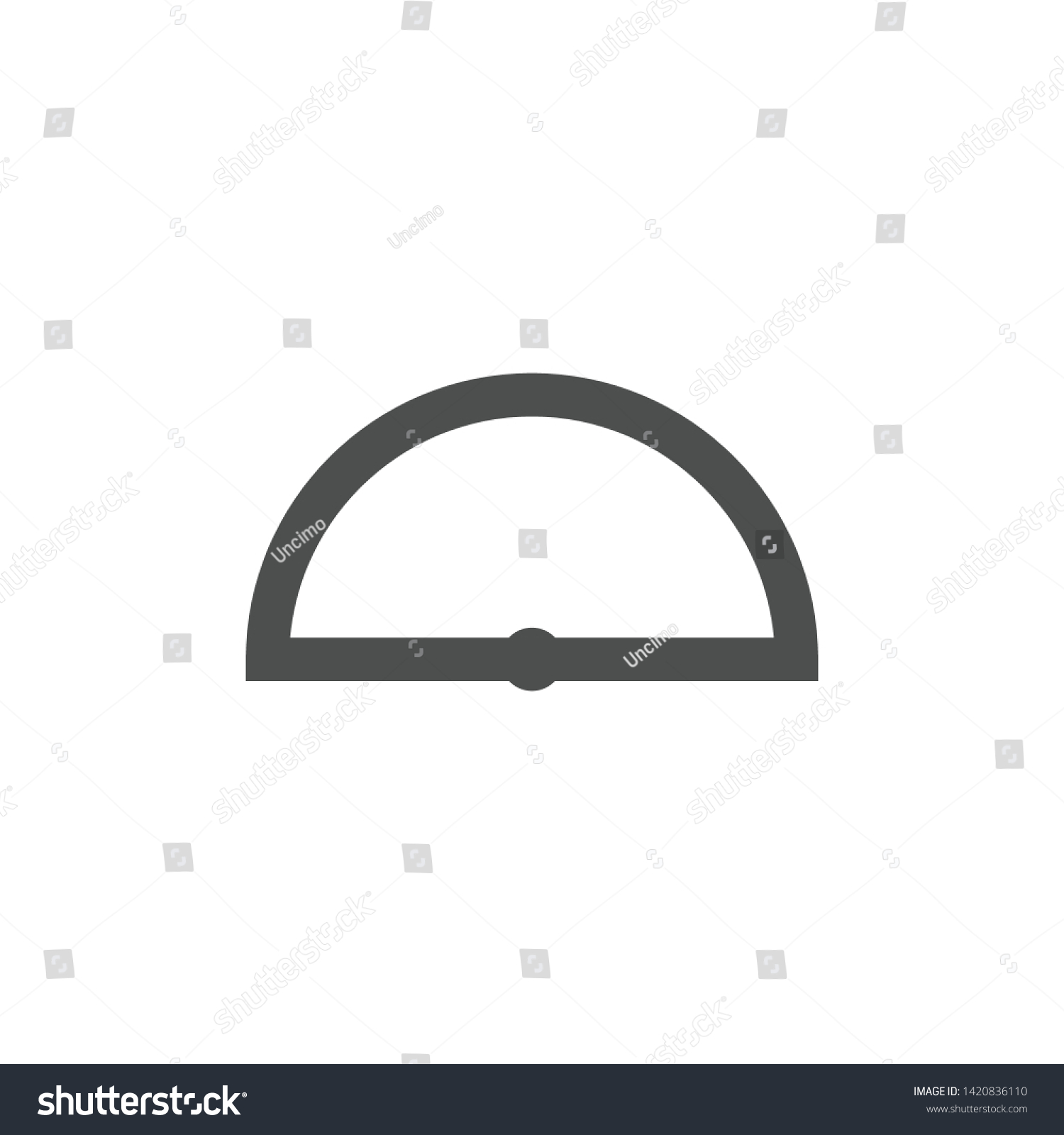 Diameter Shape Sign Math Symbol Modern Stock Vector (Royalty Free ...