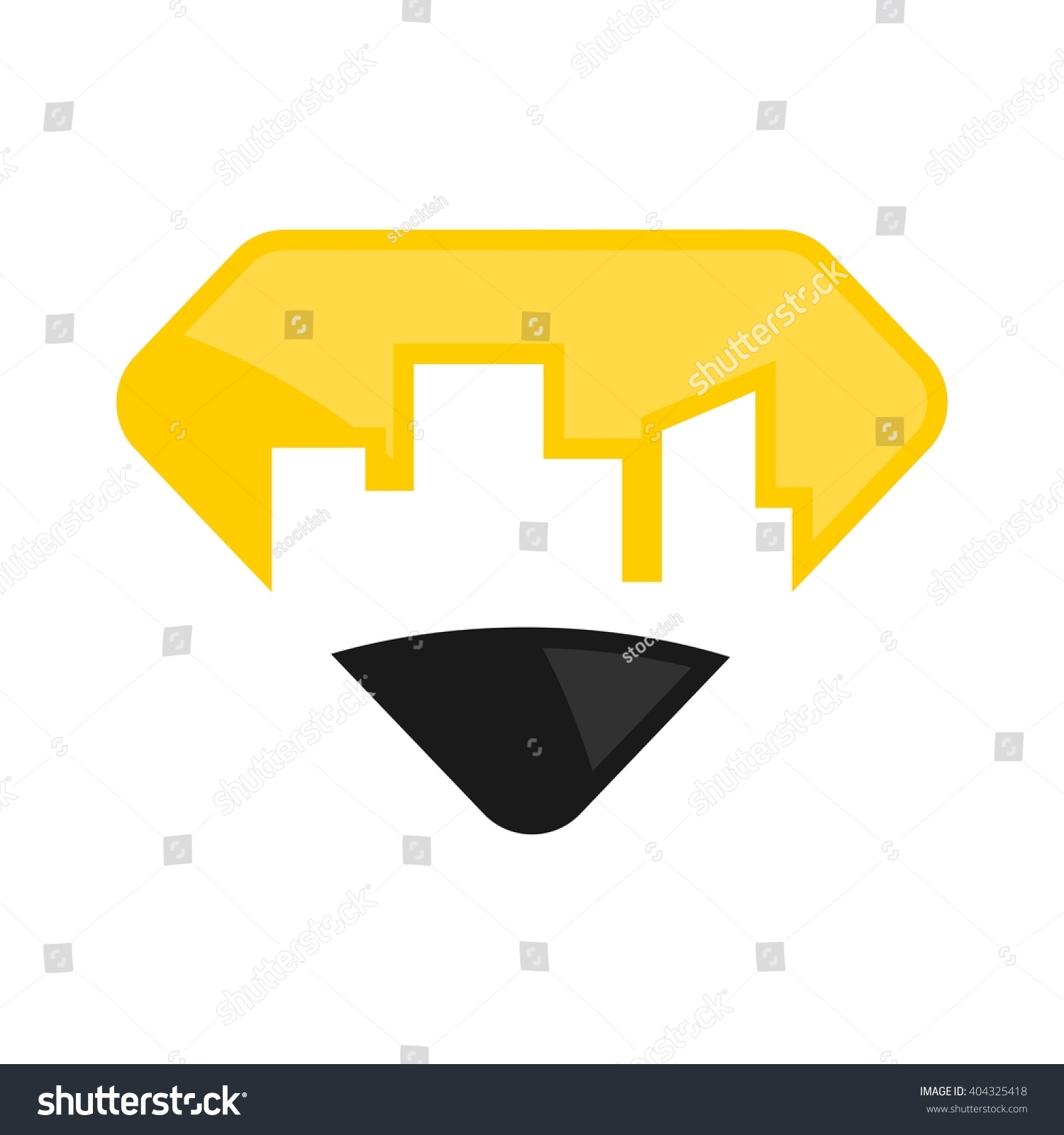 Diamond Building Logo Vector Stock Vector (Royalty Free) 404325418 ...