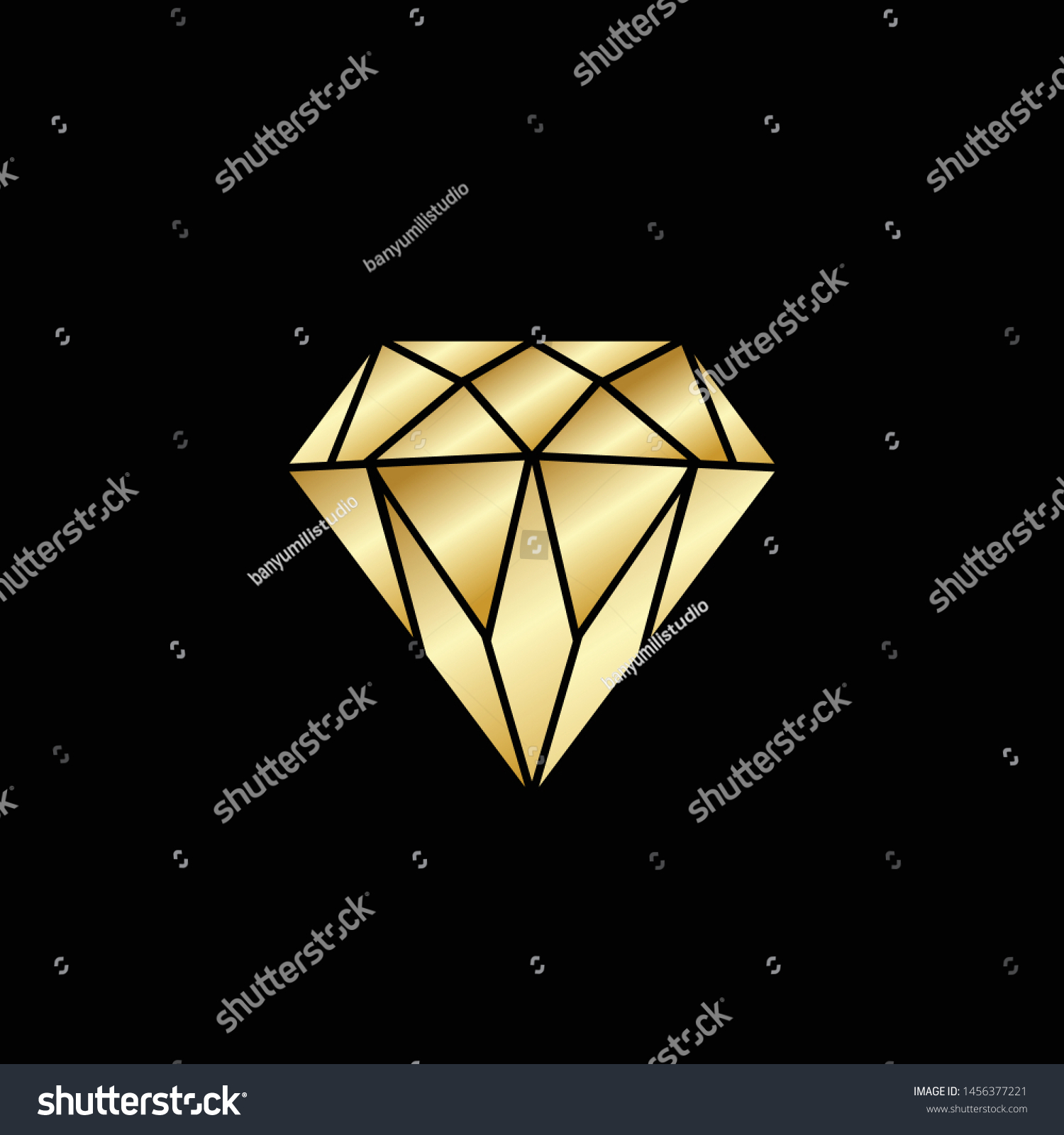 Diamond Geometric Logo Template Stock Vector (Royalty Free) 1456377221 ...