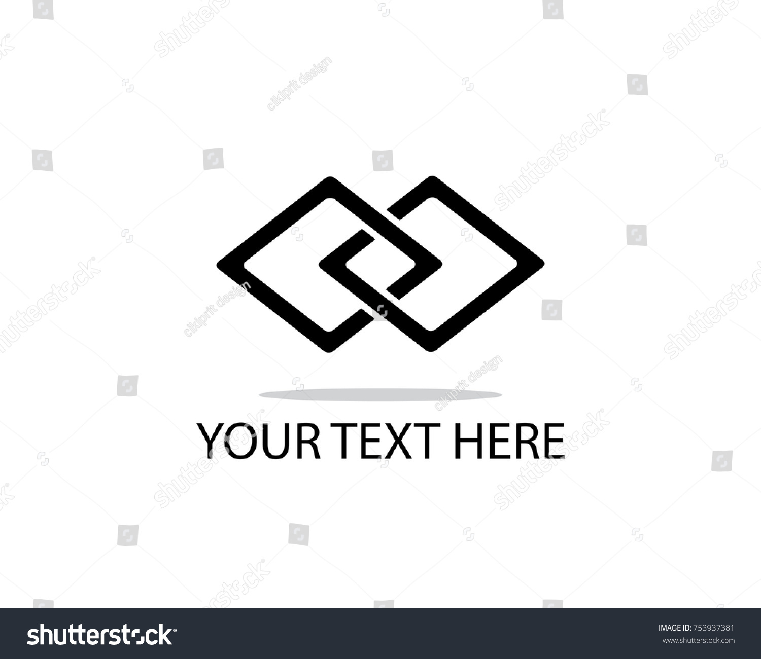 Diamond Infinity Logo Illustration Design Stock Vector (Royalty Free ...