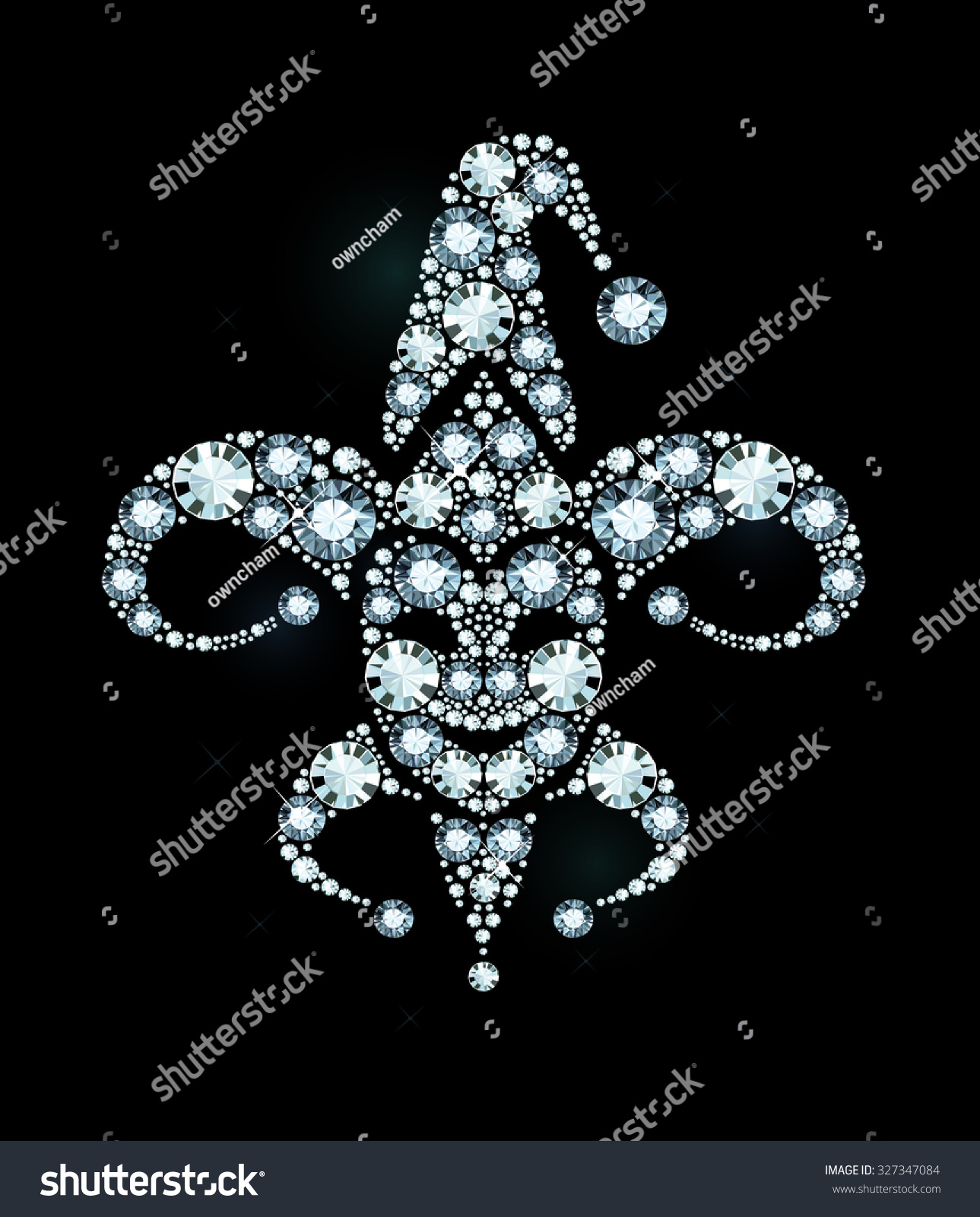 Diamond Jester Mask Stock Vector (Royalty Free) 327347084