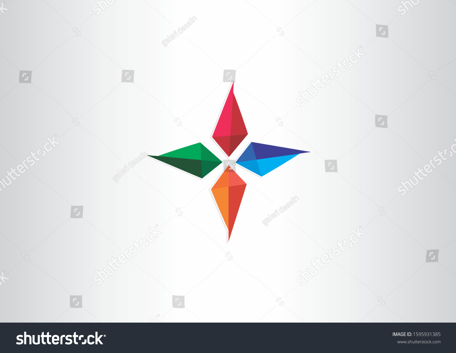 Diamond Light Effect Logo Design Star Stock Vector (Royalty Free ...