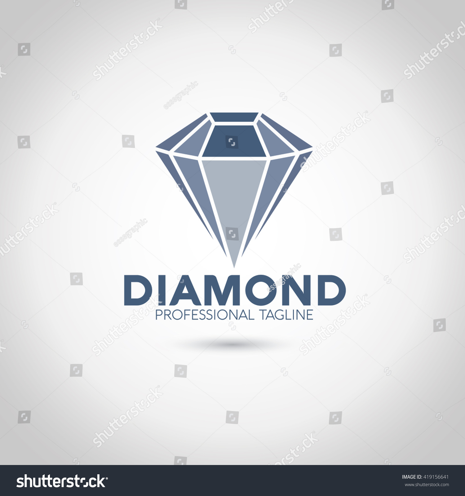 Diamond Logo Stock Vector (Royalty Free) 419156641