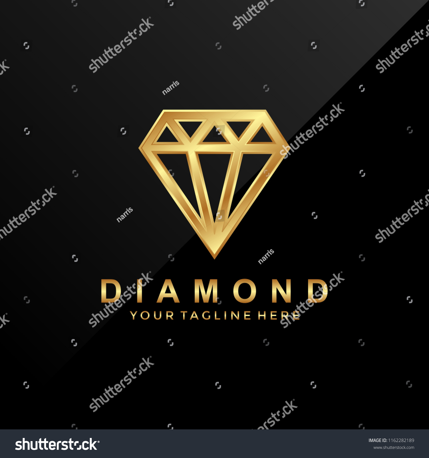 Diamond Logo Design Stock Vector (Royalty Free) 1162282189 | Shutterstock